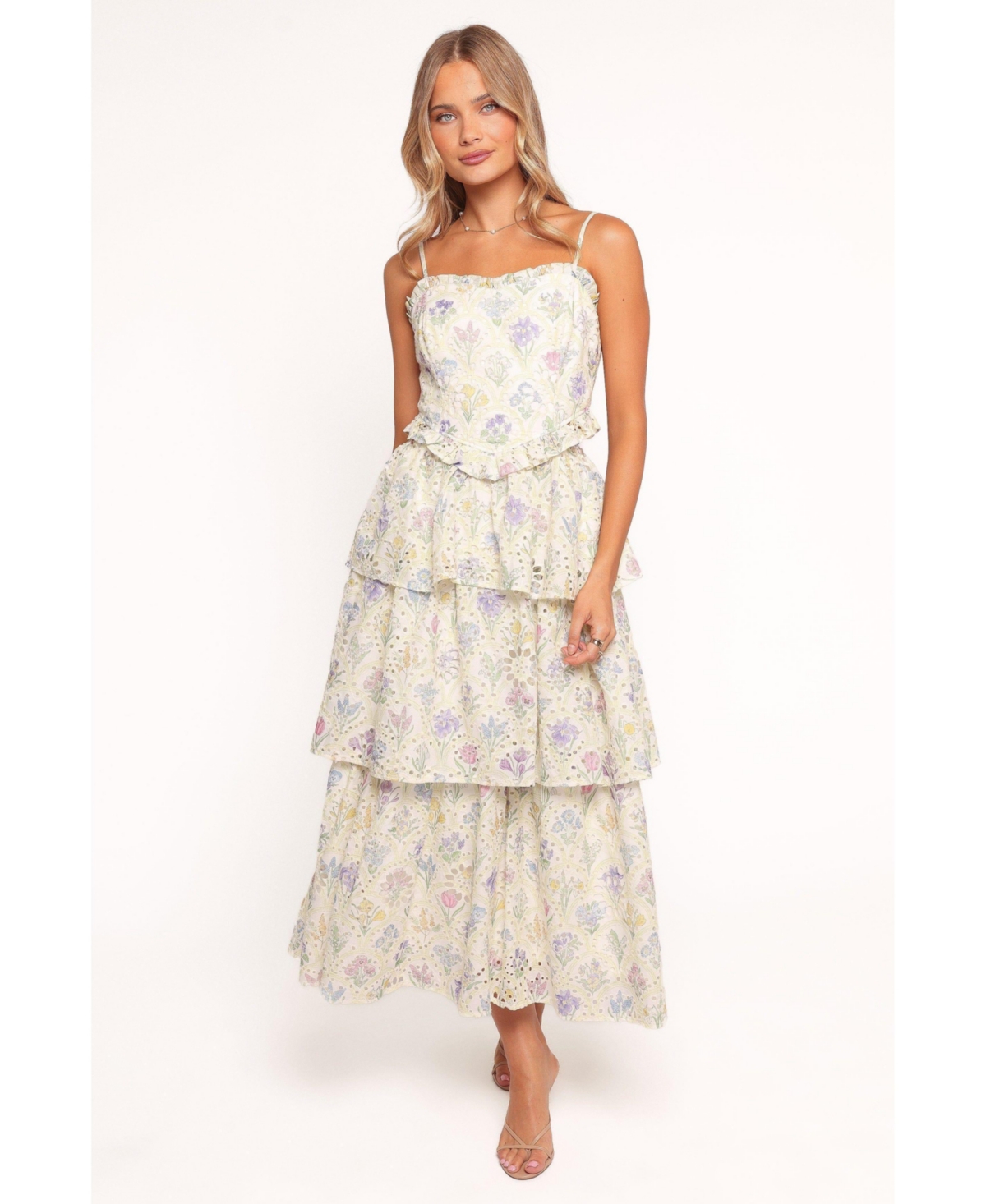 Click here for Petal and Pup Womens Iveta Midi Dress - Multi flor... prices