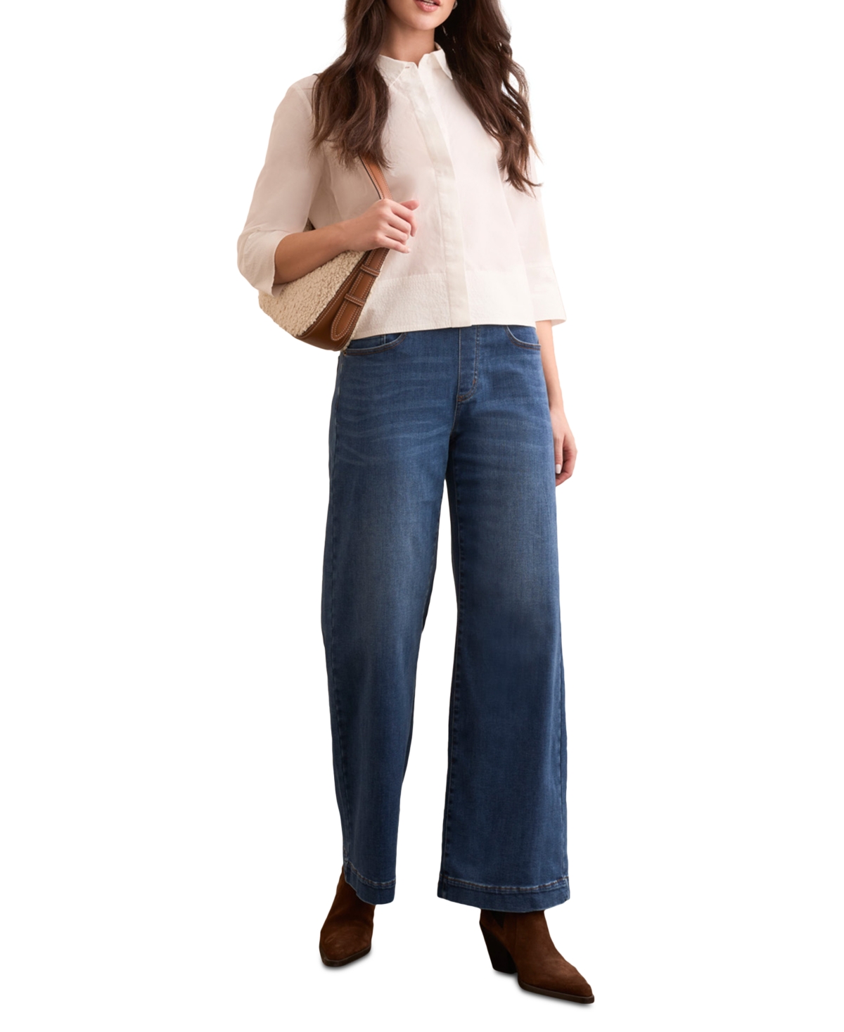 Click here for Tribal Womens Audrey Boundless Stretch Denim Pull-... prices
