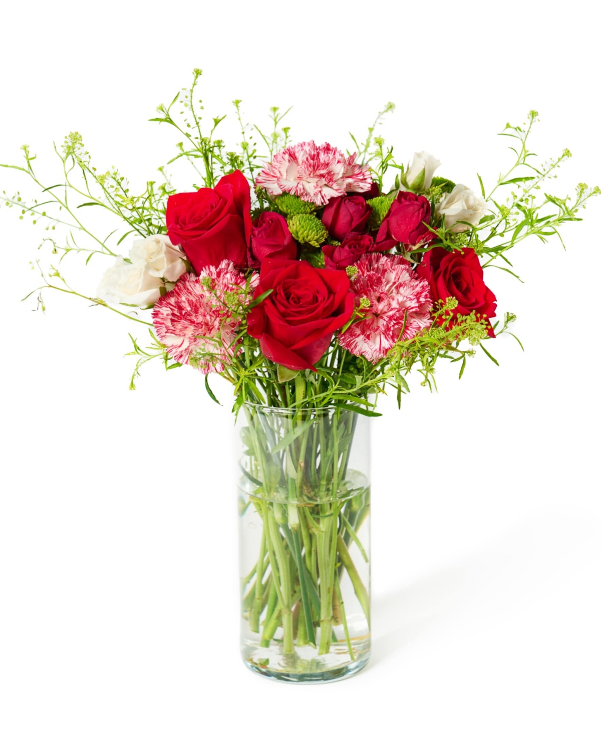 Click here for UrbanStems Holiday The Peppermint Fresh Flower Bou... prices