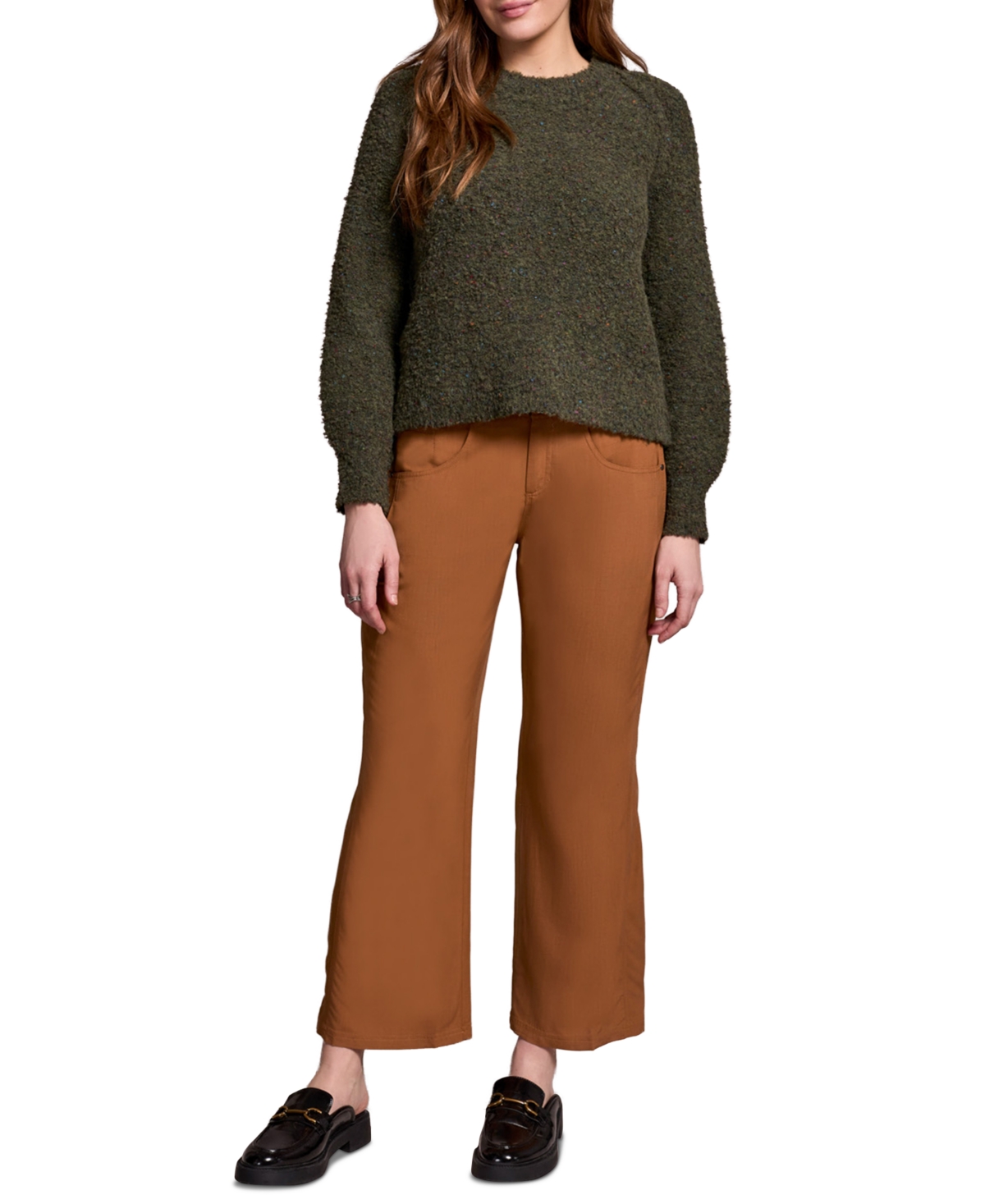 Click here for Tribal Womens Boucle Long Sleeve Crew Neck Sweater... prices