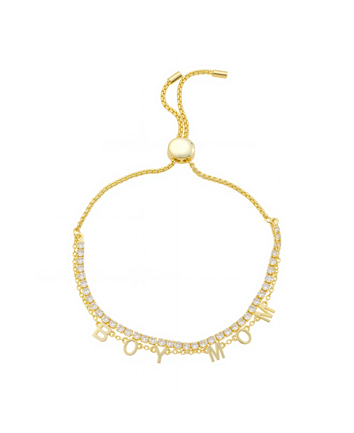 Click here for Unwritten Boy Mom Cubic Zirconia Chain Double Stra... prices