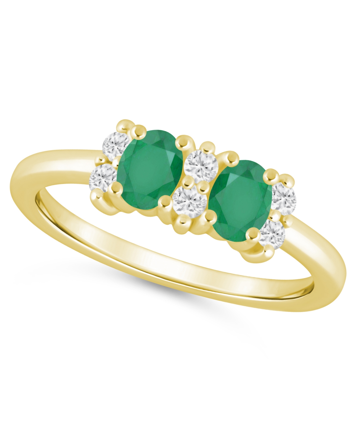Click here for Macys Gemstone and Diamond (1/5 ct. t.w.) Ring in... prices