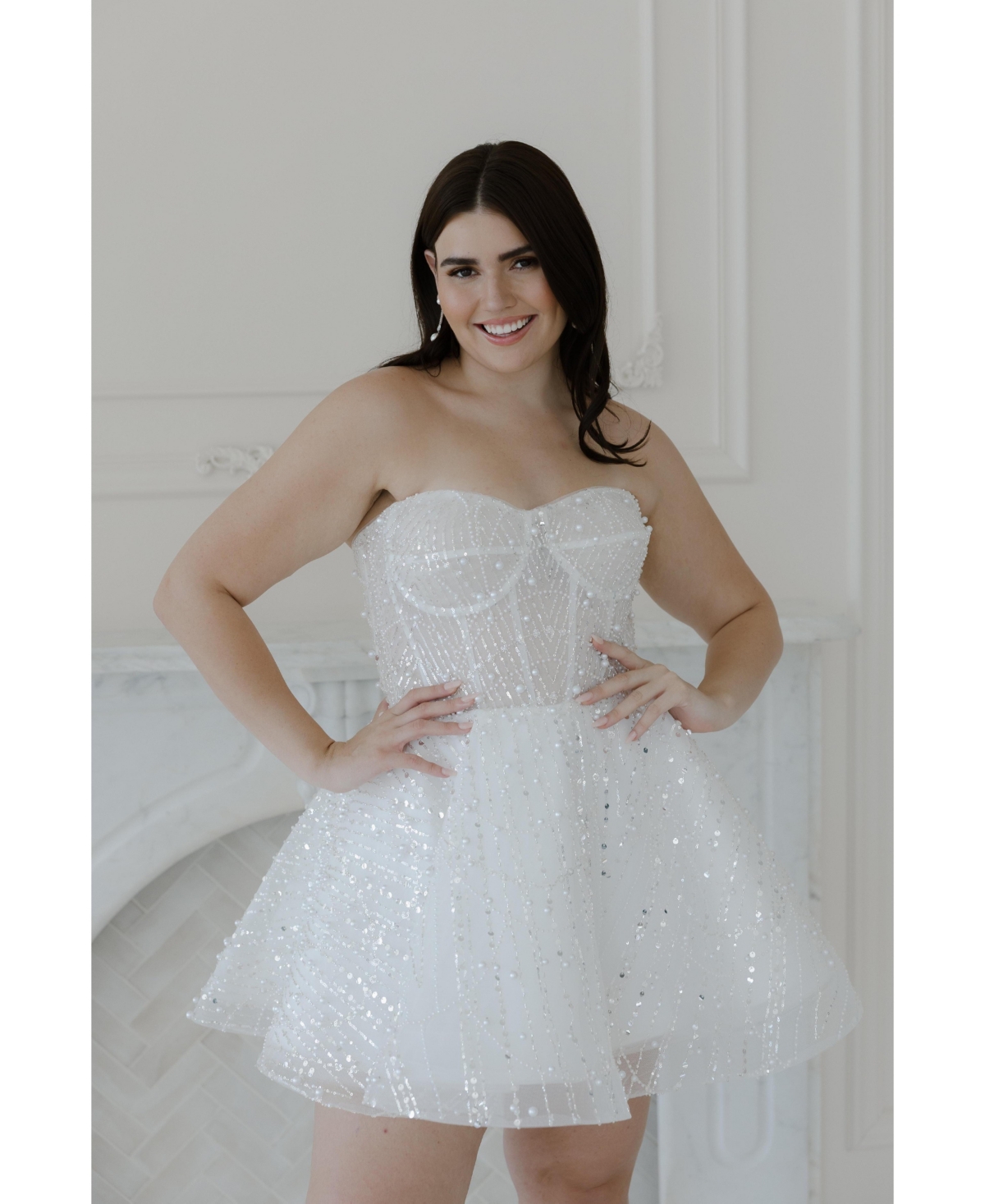 Click here for Untamed Petals Womens Siena Mini Dress - Ivory prices