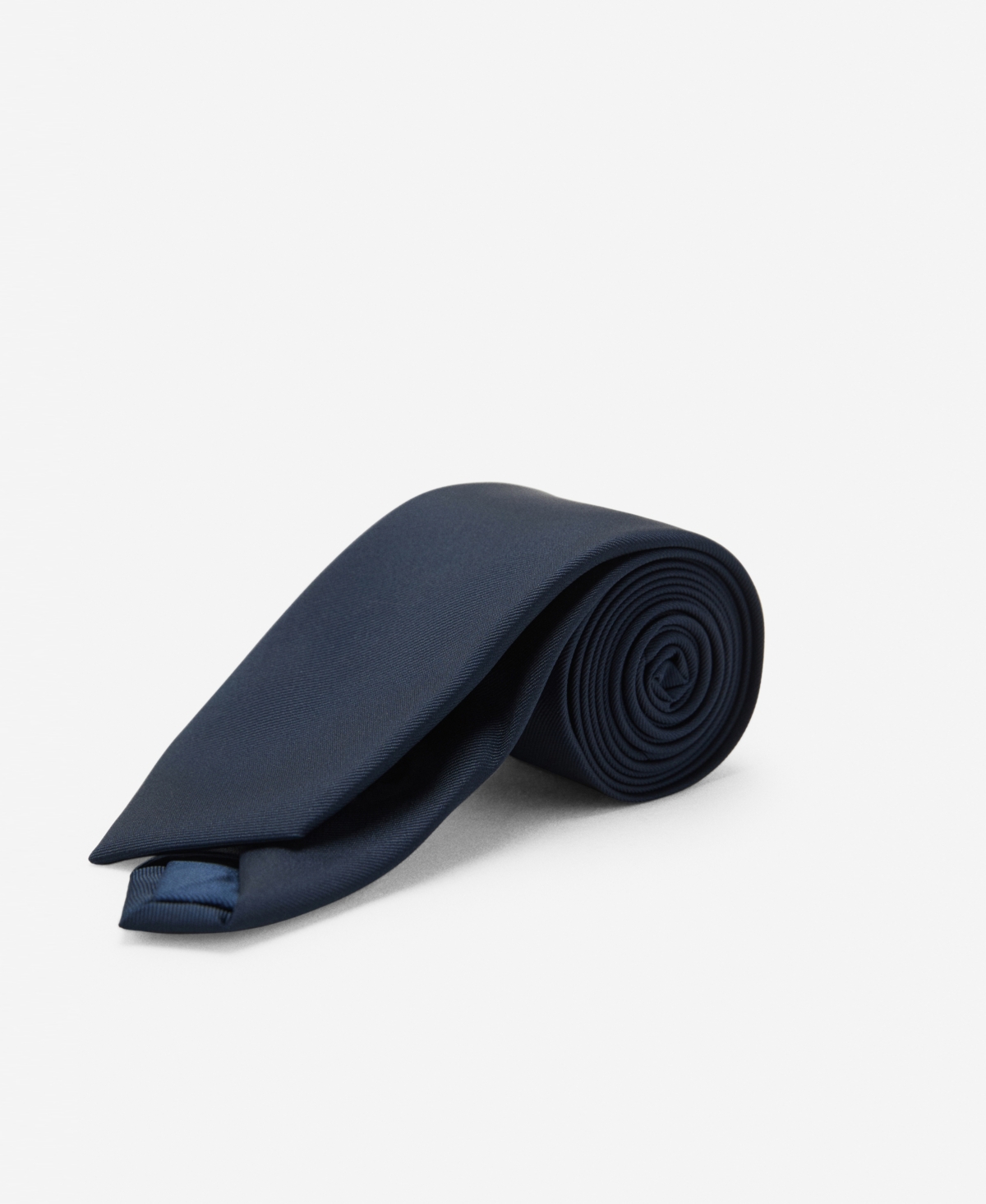 Click here for Mango Mens Smooth Micro-Structured Tie - Navy prices