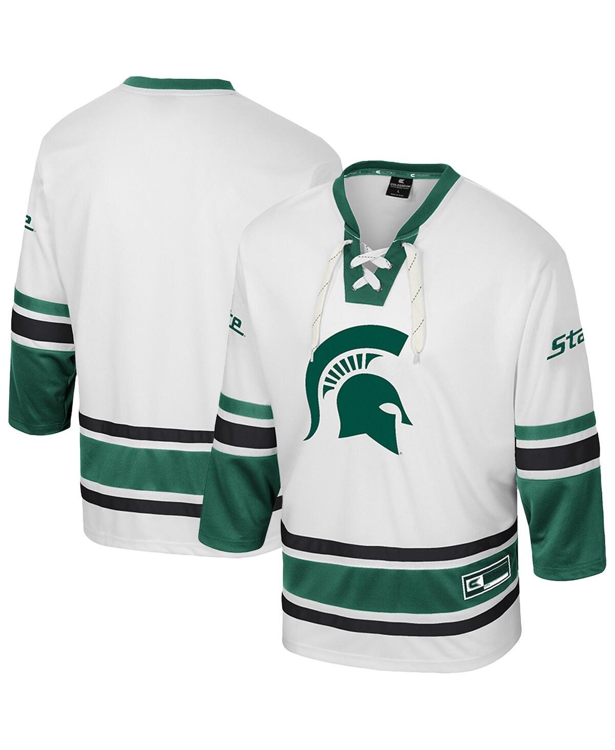 Click here for Colosseum Mens Cream Michigan State Spartans Puck... prices
