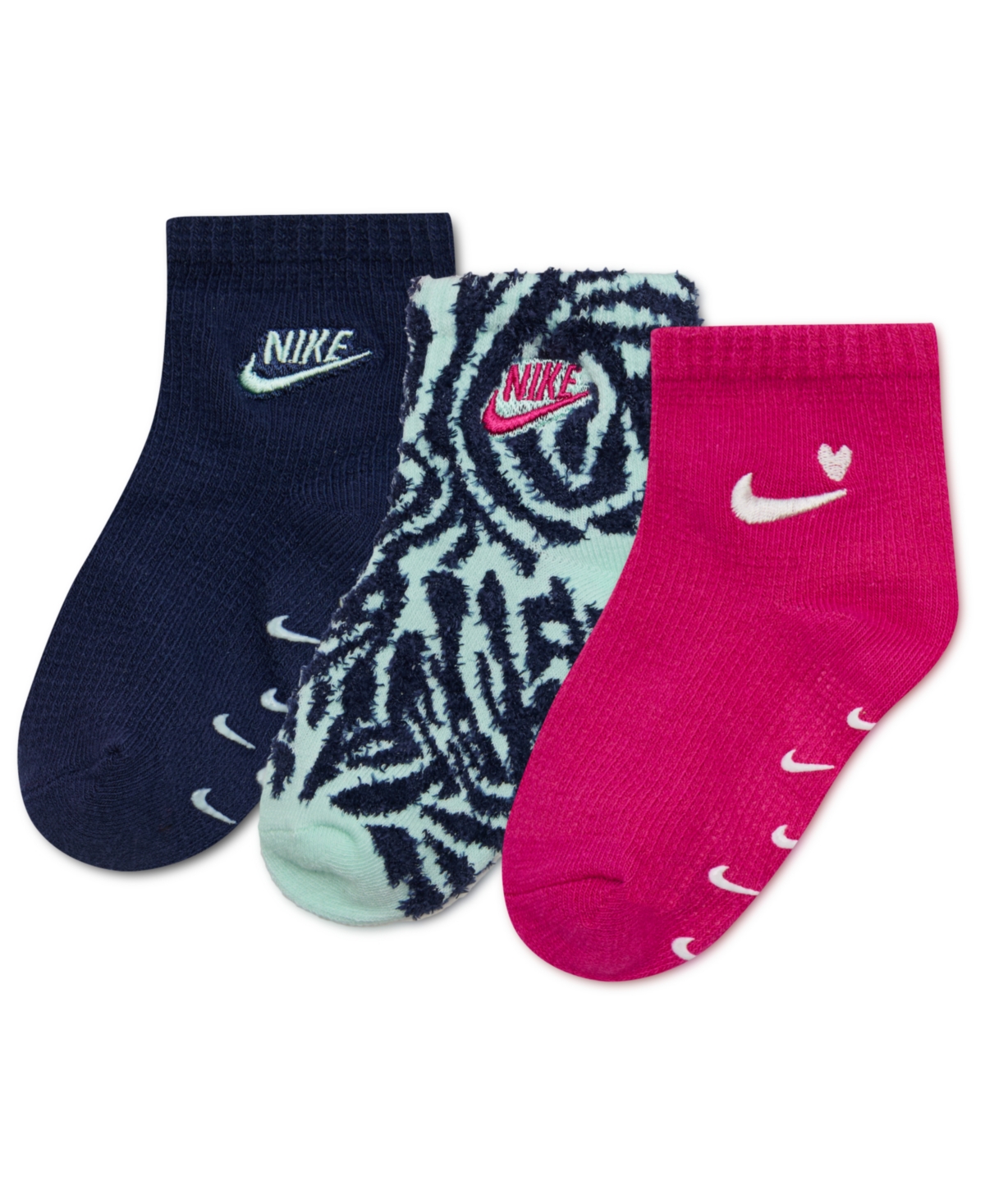 Click here for Nike Baby Girl 3-Pack Wild Warmth Socks Set - Navy... prices