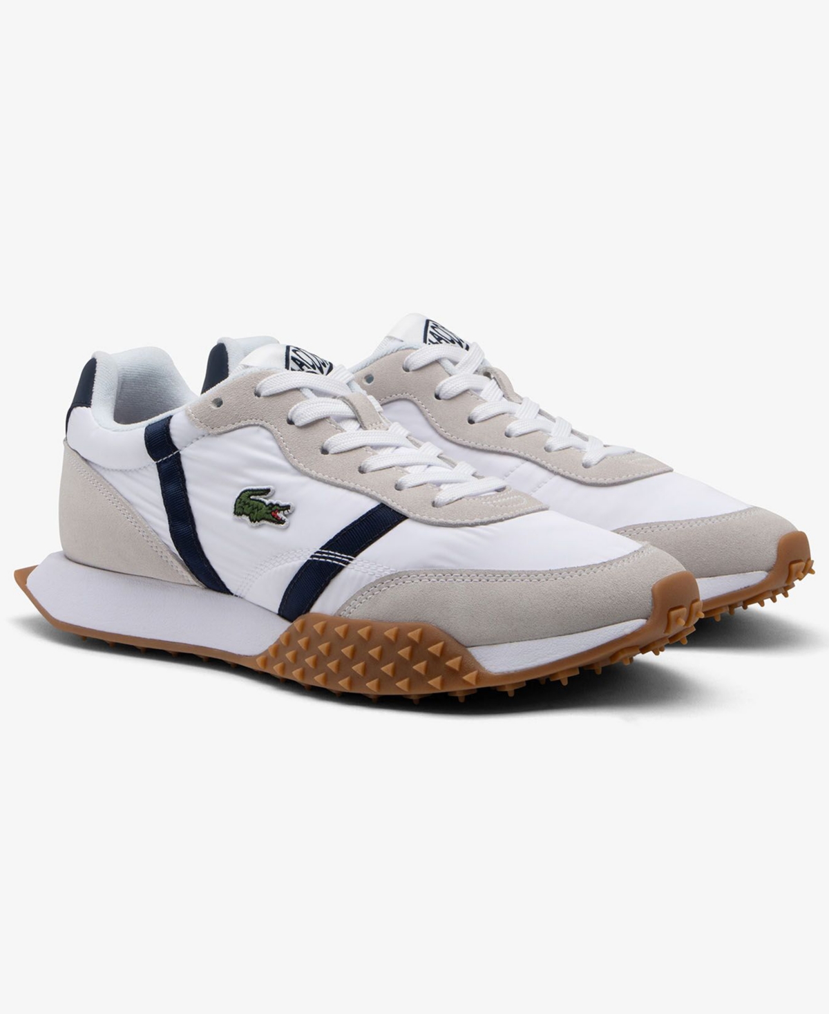 Click here for Lacoste Mens L-Spin Evo 125 Sneaker - White/Navy prices