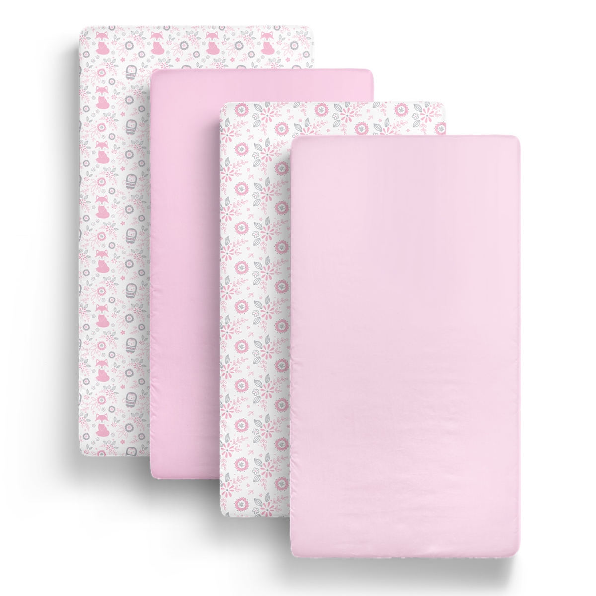 Click here for The Peanutshell Fitted Crib Sheet for Girls  4 Pac... prices