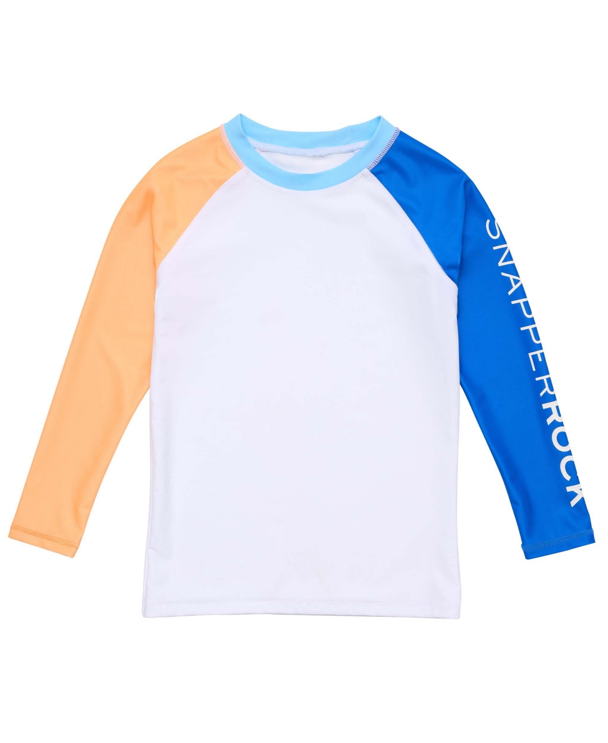 Click here for Snapper Rock Big Boys Blue Papaya Ls Rash Top - Wh... prices