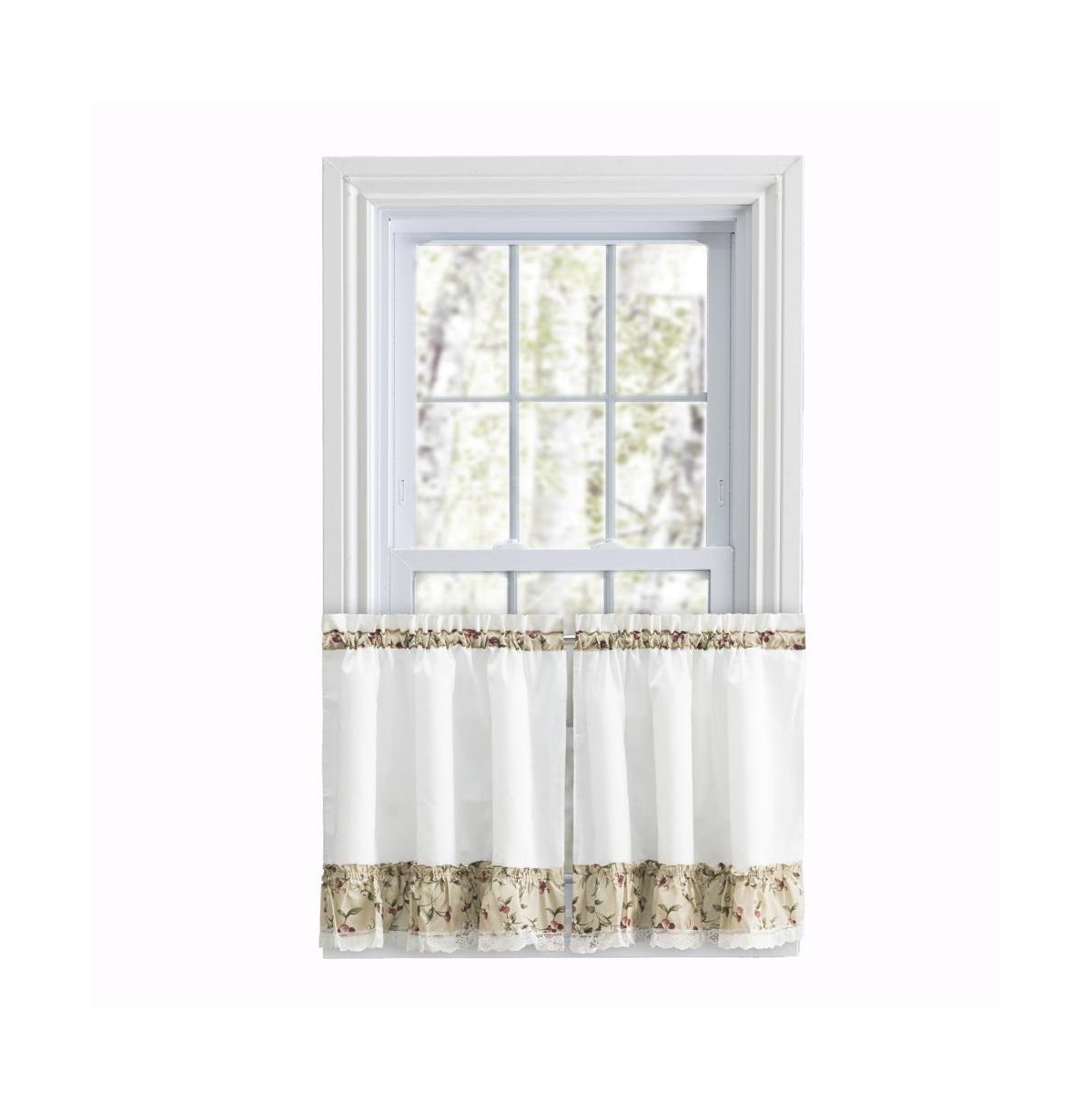 Click here for Ellis Curtain Cherries Ruffled 1.5" Rod Pocke... prices