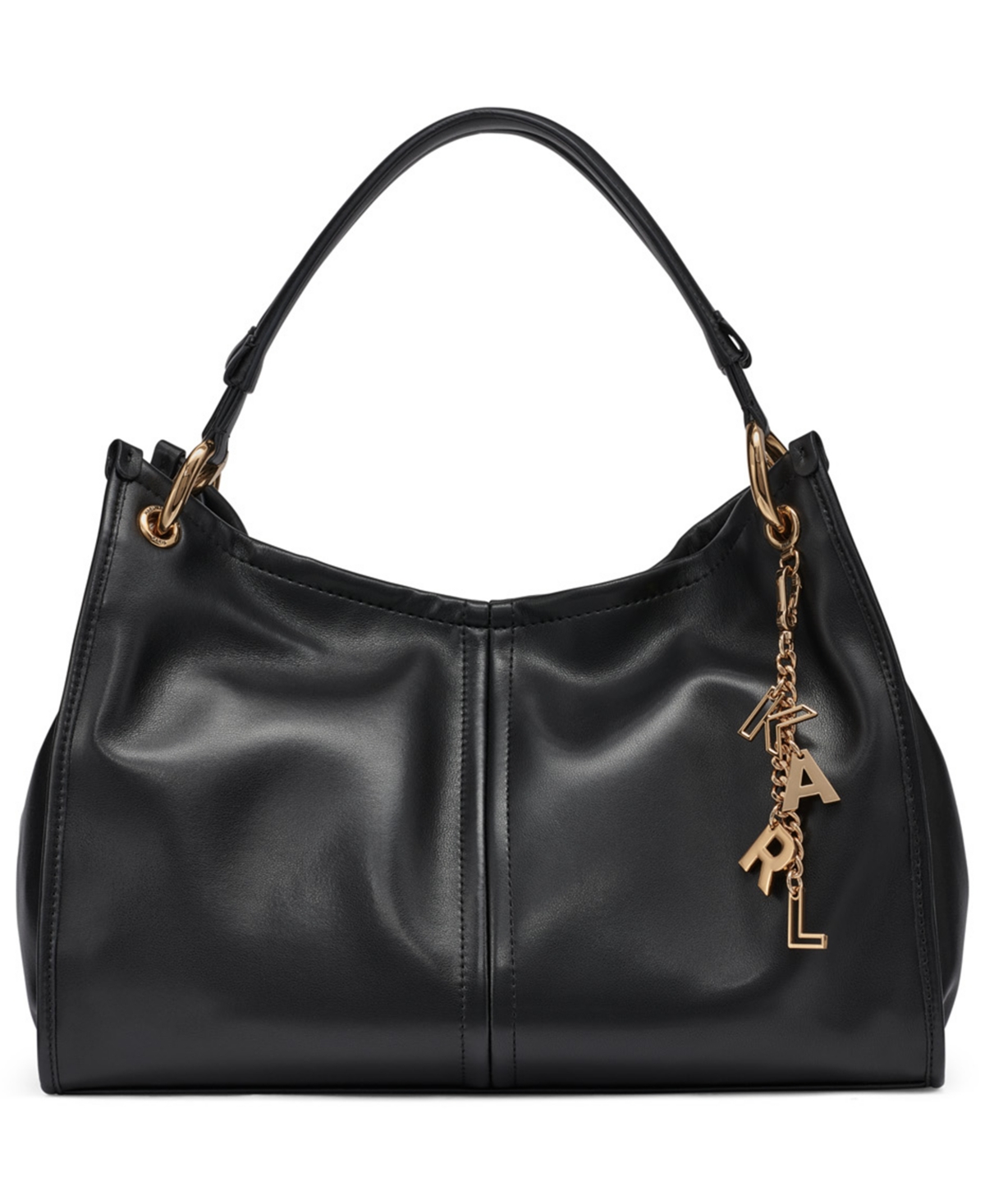 Click here for Karl Lagerfeld Paris Luciene Leather Tote Bag - Bl... prices