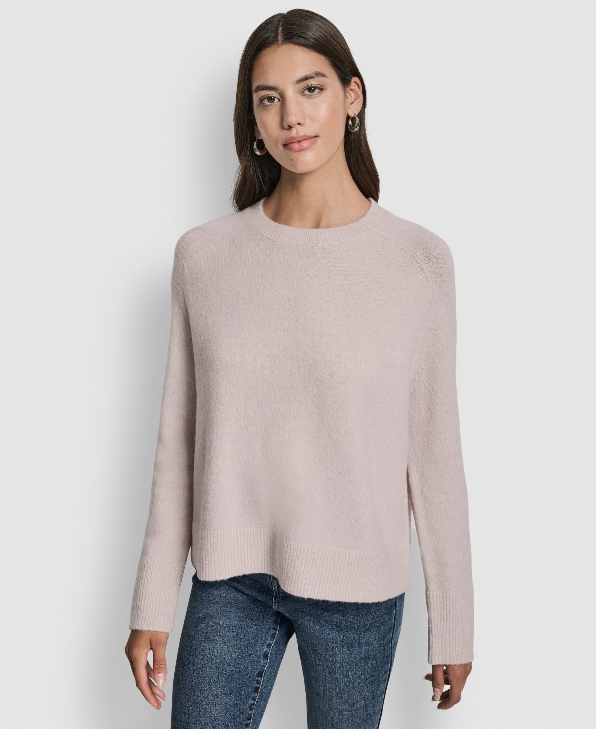 Click here for Dkny Jeans Womens Crewneck Long-Sleeve Sweater - P... prices