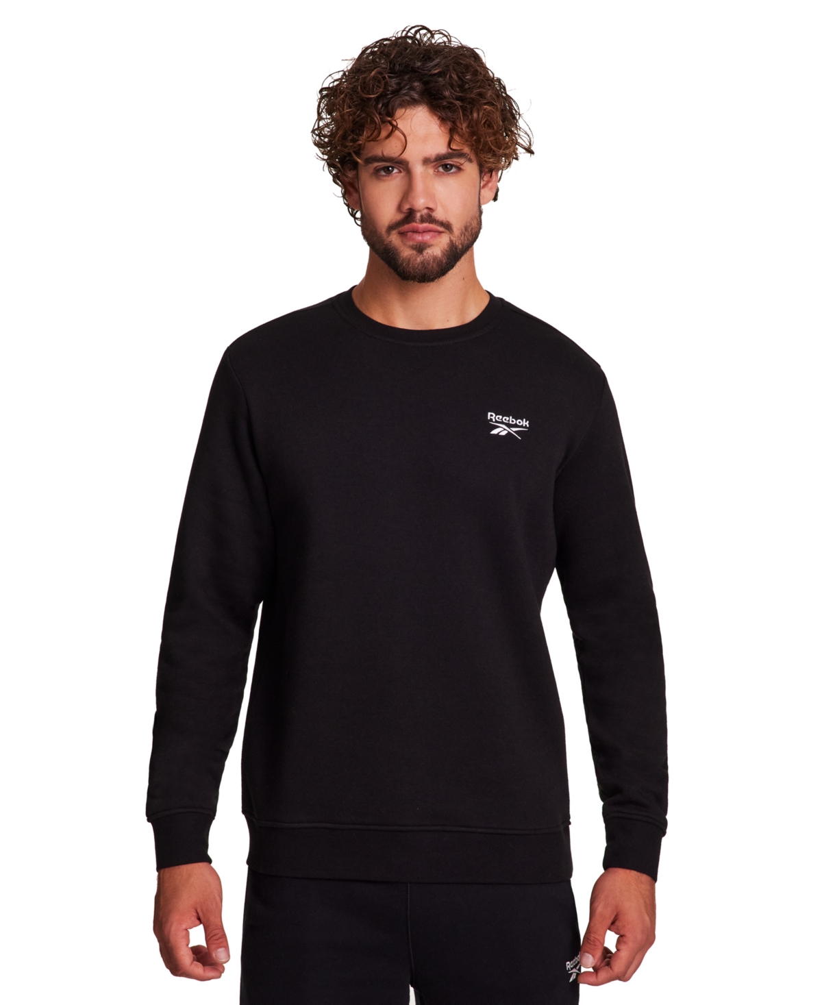 Click here for Reebok Mens Embroidered Chest Logo Sweatshirt - Bl... prices