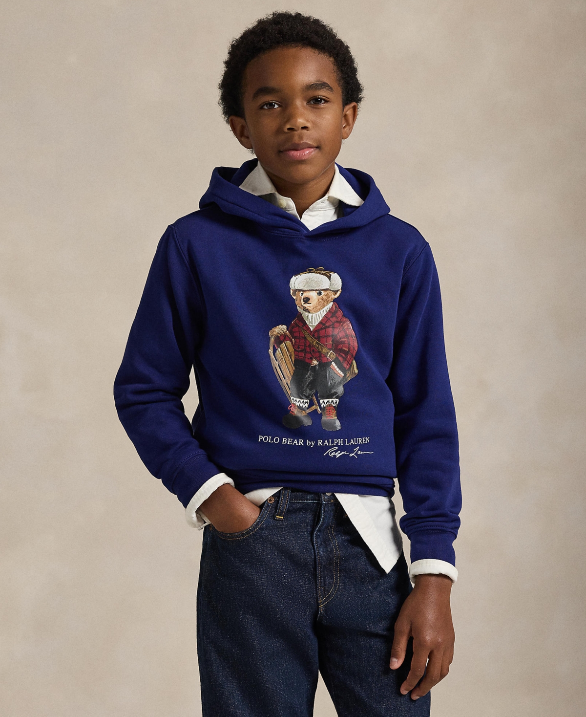 Click here for Polo Ralph Lauren Big Boys Polo Bear Fleece Hoodie... prices