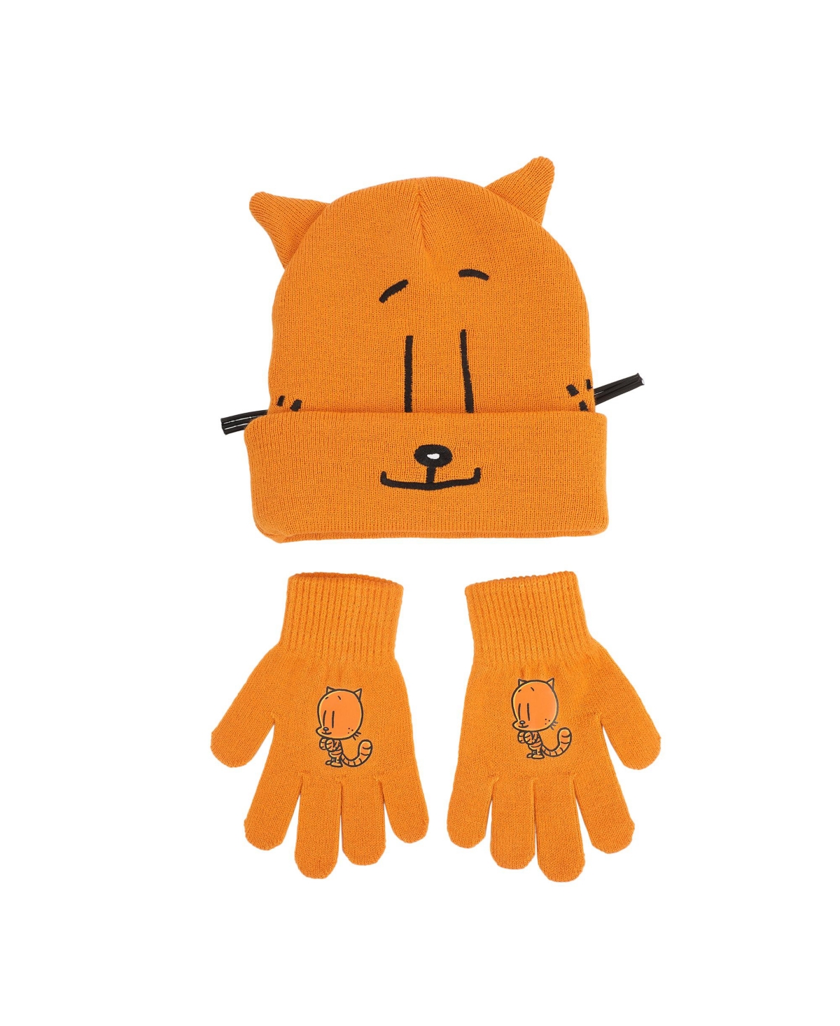 Click here for Dog Man Petey the Cat Youth Cuff Hat And Knit Glov... prices