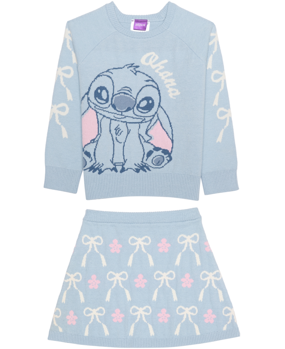 Click here for Disney Girls 2T-6X 2-Piece Stitch Long-Sleeve Top... prices
