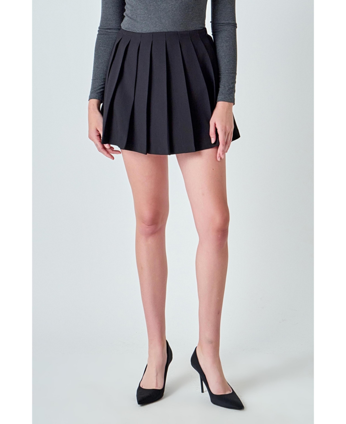 Click here for endless rose Womens Pleated Mini Skort - Black prices