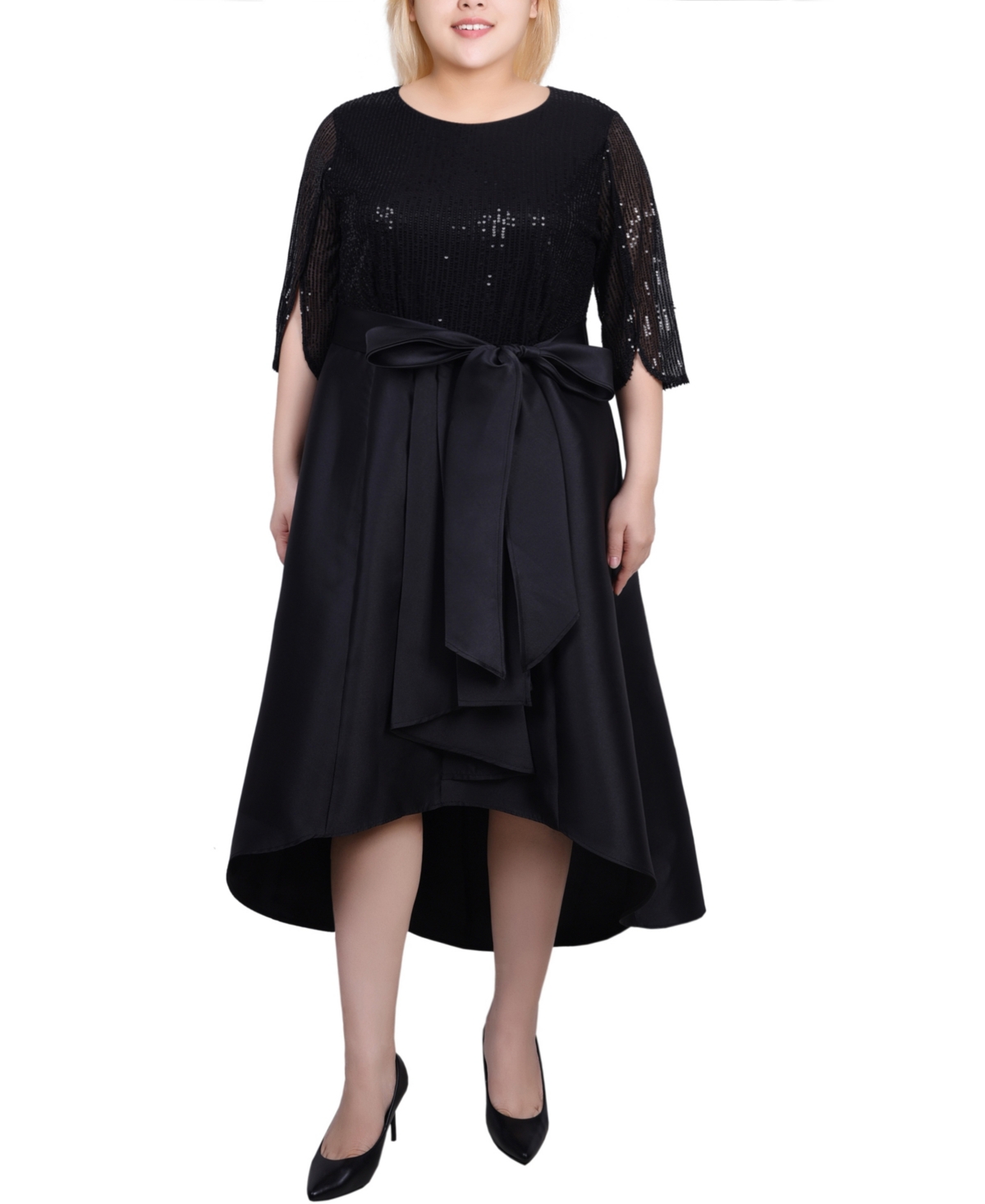 Click here for Ny Collection Womens Plus Size Sequin and Jacquard... prices