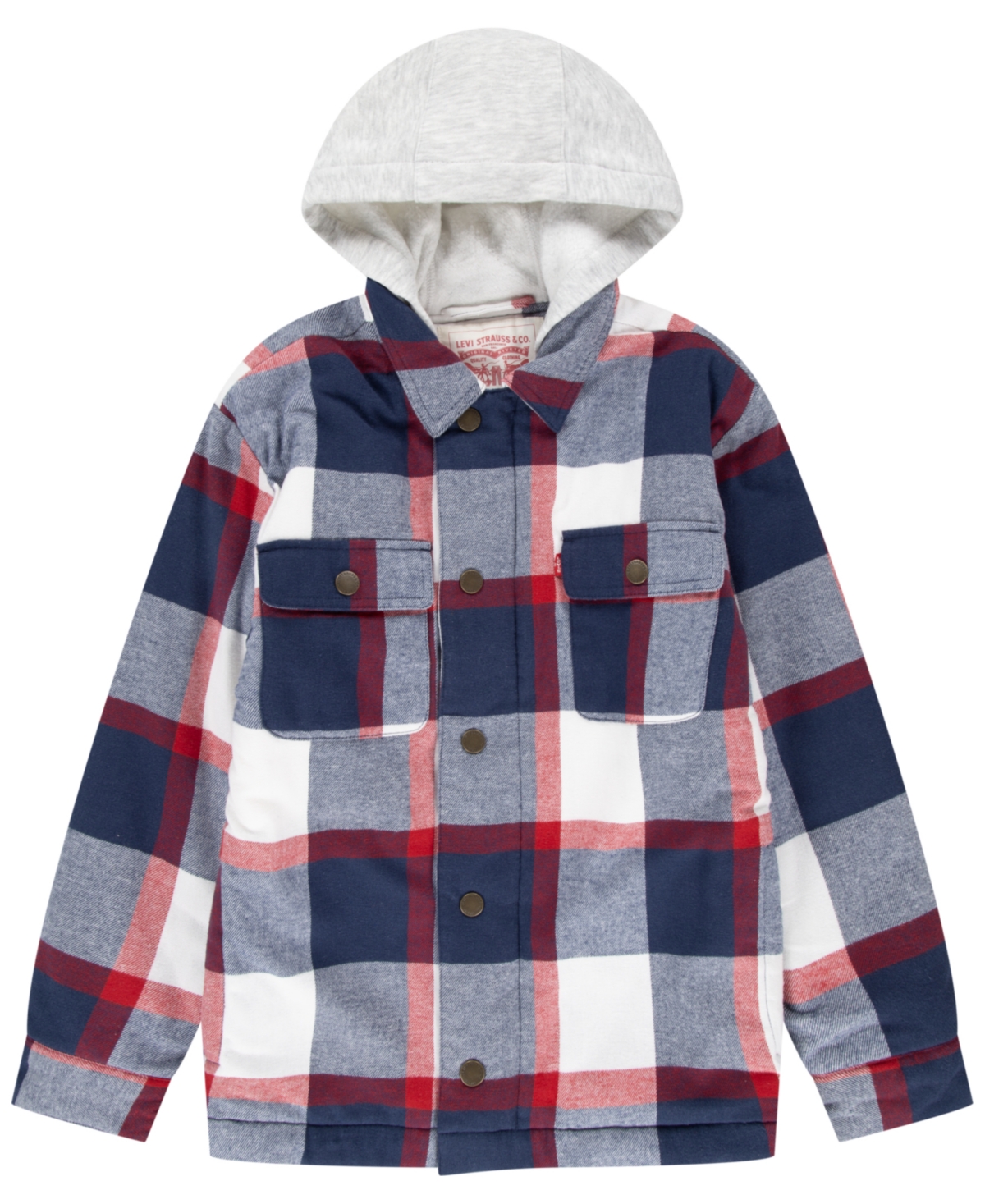Click here for Levis Boys 8-20 Spread Collar Jacket - Blue/White prices