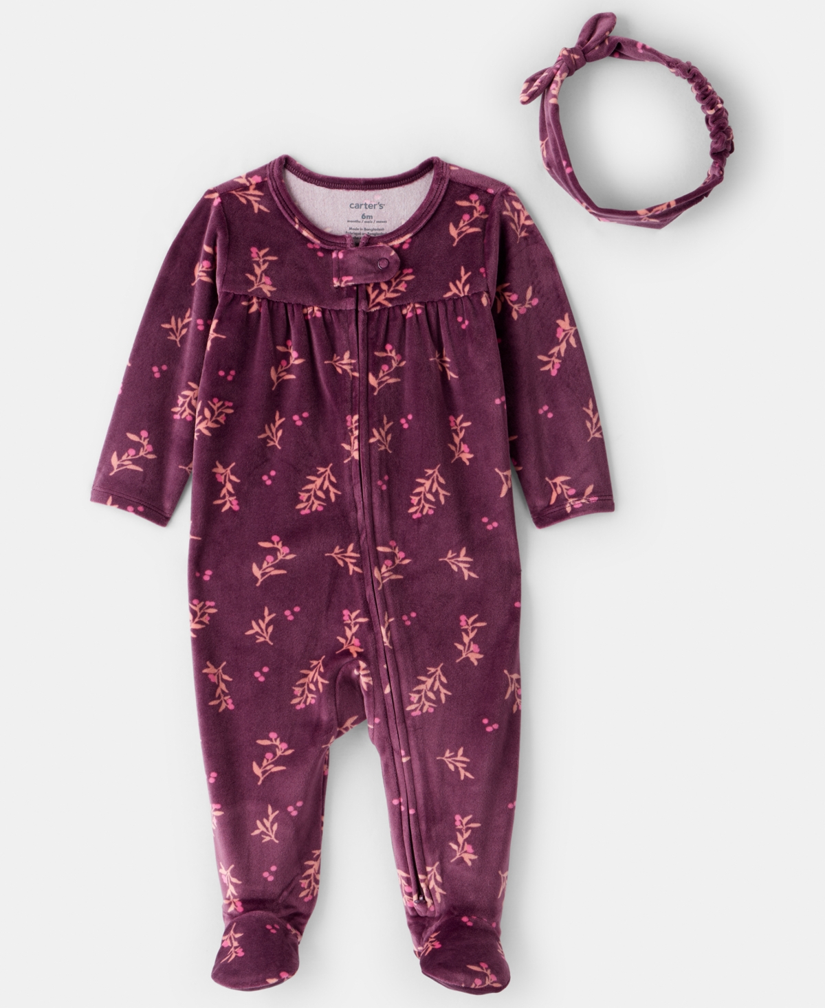 Click here for Carters Baby Girls 2-Piece Floral Long-Sleeve Slee... prices