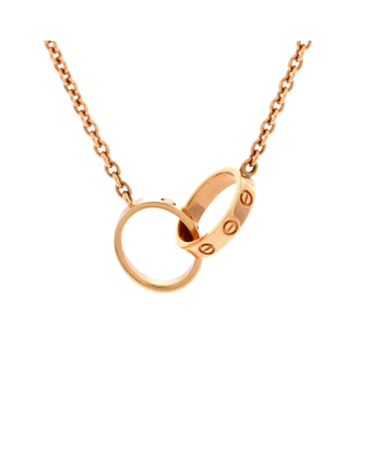 Click here for Pre-Owned Cartier Love Interlocking Necklace - 18k... prices