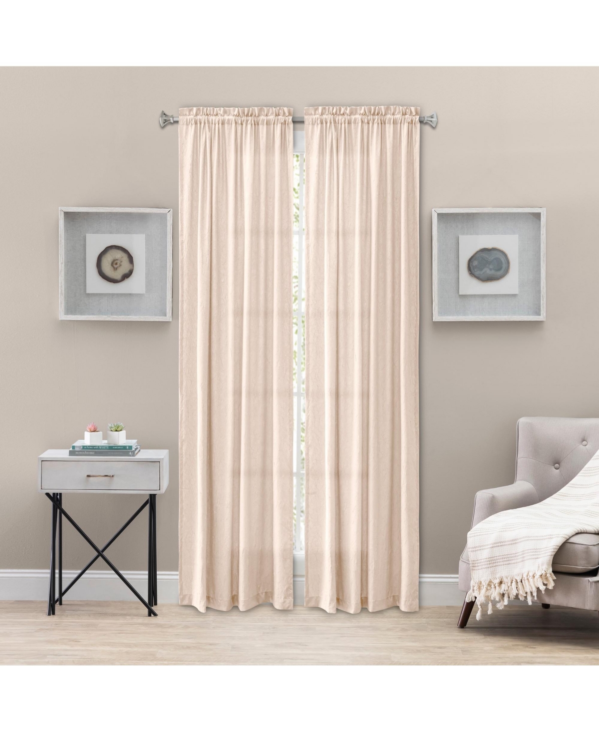 Click here for Ellis Curtain Portland Crushed Taffeta Rod Pocket... prices
