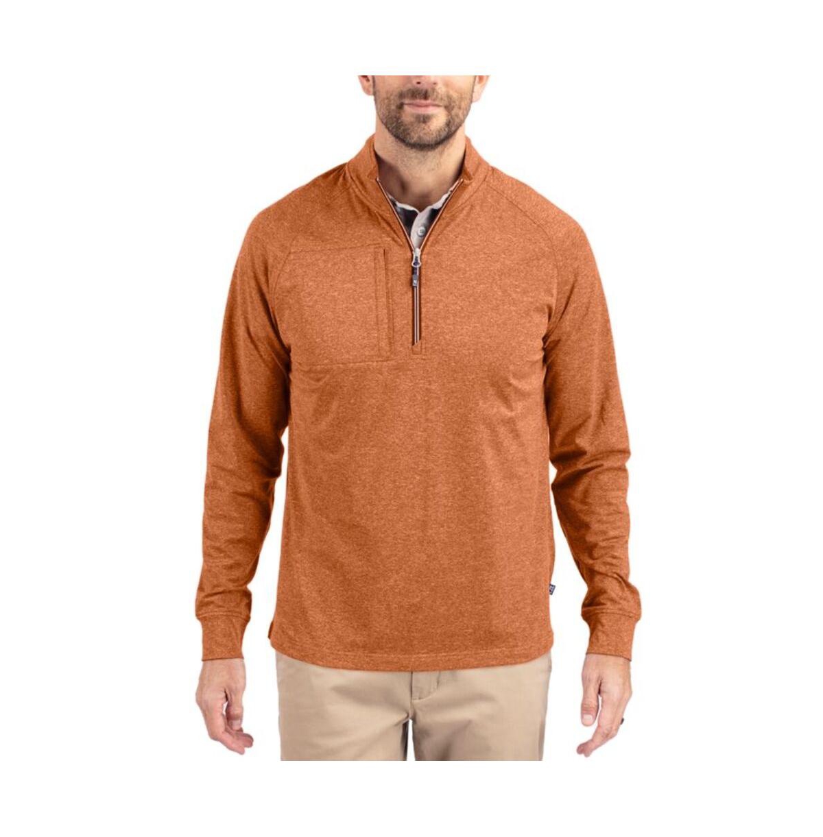 Click here for Cutter & Buck Mens Adapt Eco Knit Heather Quarter... prices