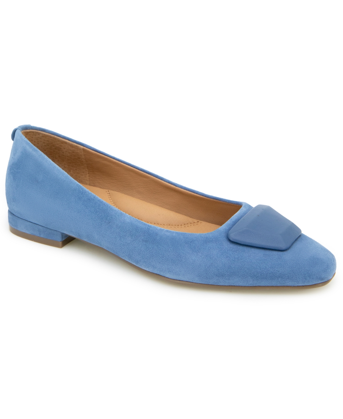 Click here for Gentle Souls Womens Hanette Square Toe Suede Flats... prices