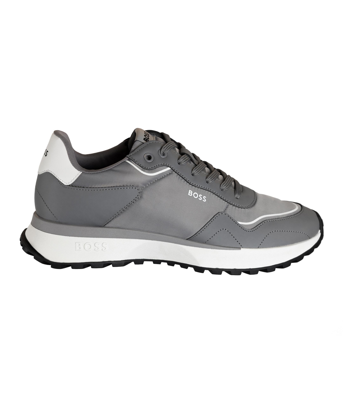 Click here for Boss Mens Jonah Round Toe Shoes - Medium Gray prices