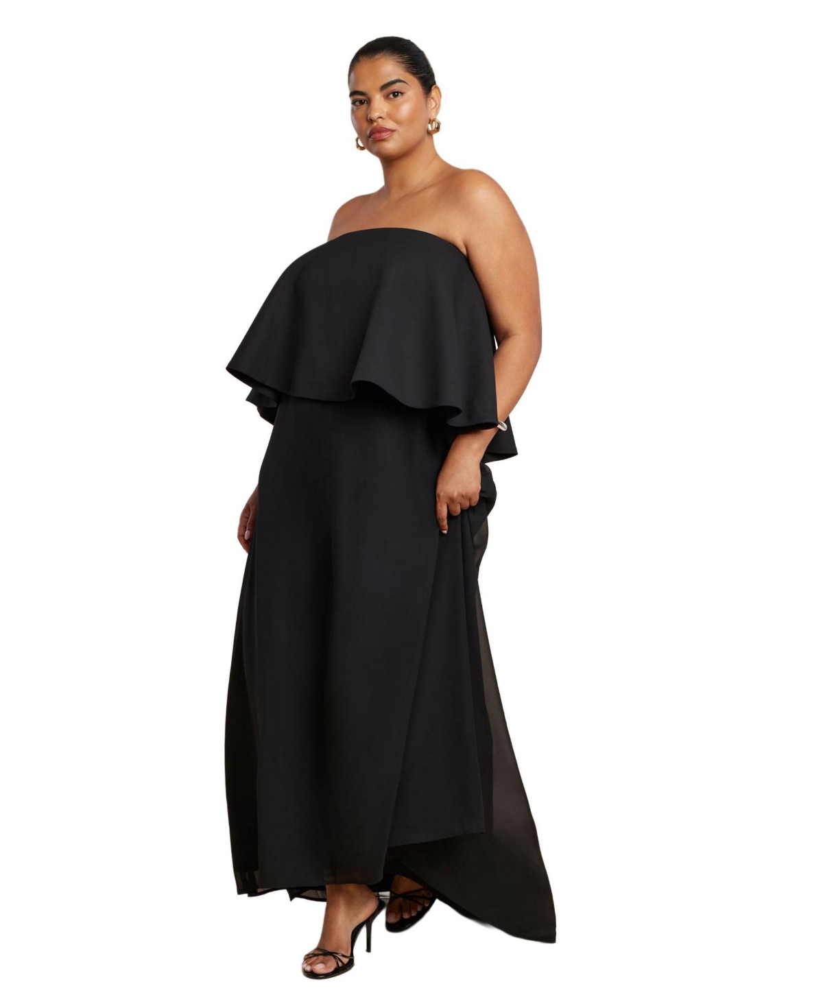 Click here for Eloquii Womens Peplum Bodice Gown - Black onyx prices