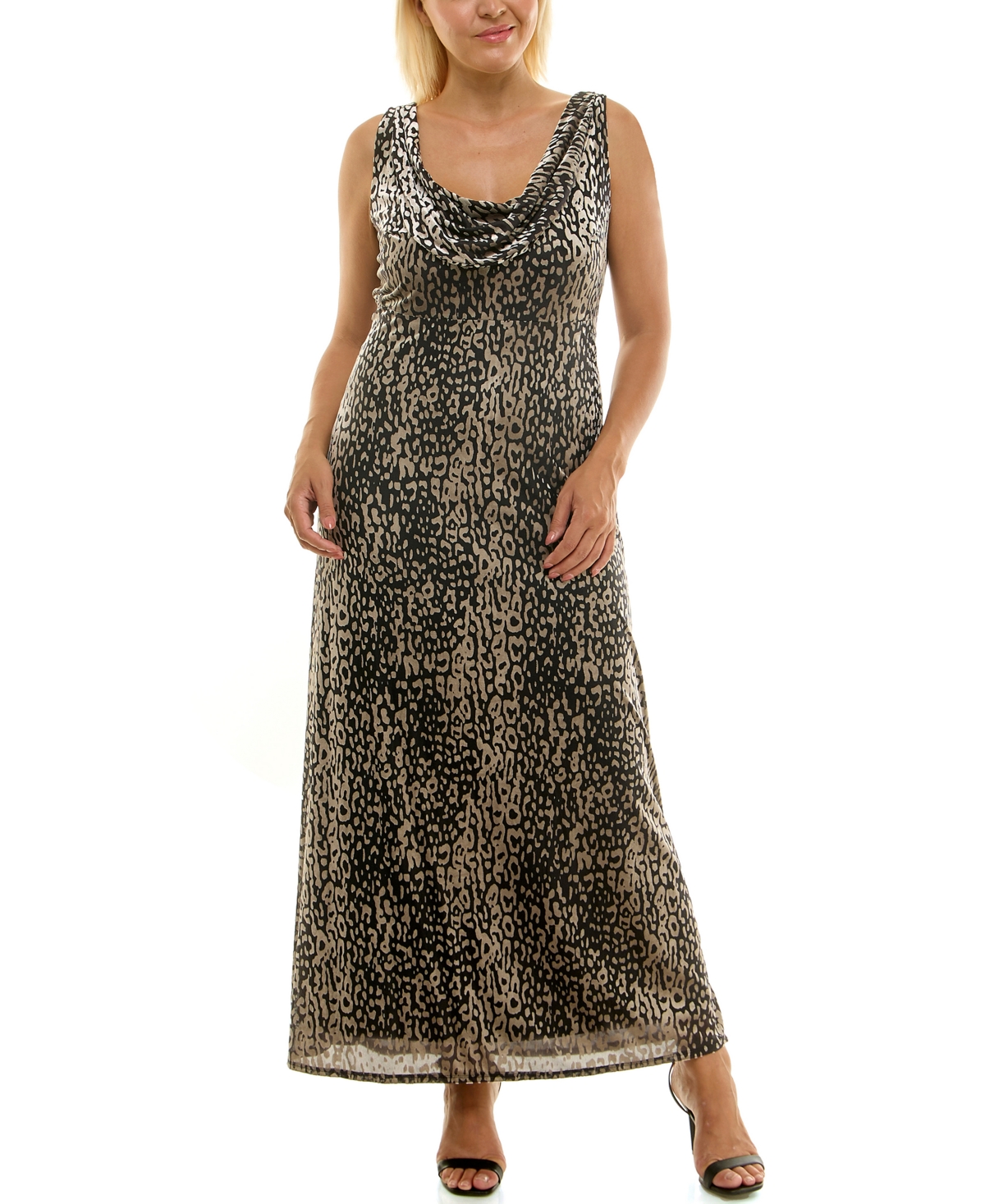 Click here for Taylor Plus Size Animal Printed Fit and Flare Dres... prices