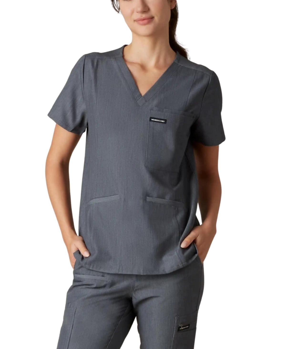 Click here for Members Only Womens Siena Scrub Top - Graphite prices