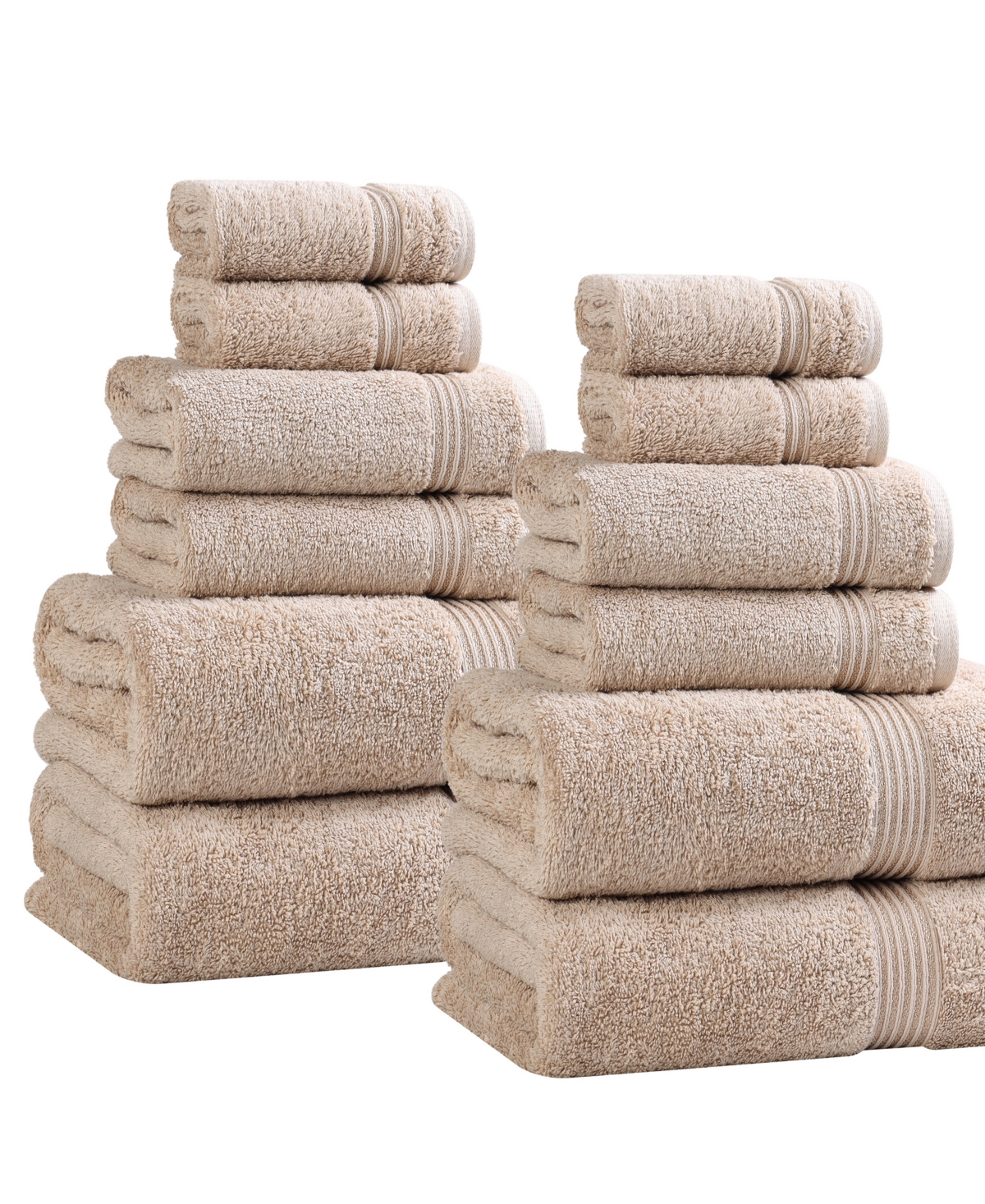 Click here for Superior Egyptian Cotton 12-Pc. Towel Set - Taupe prices