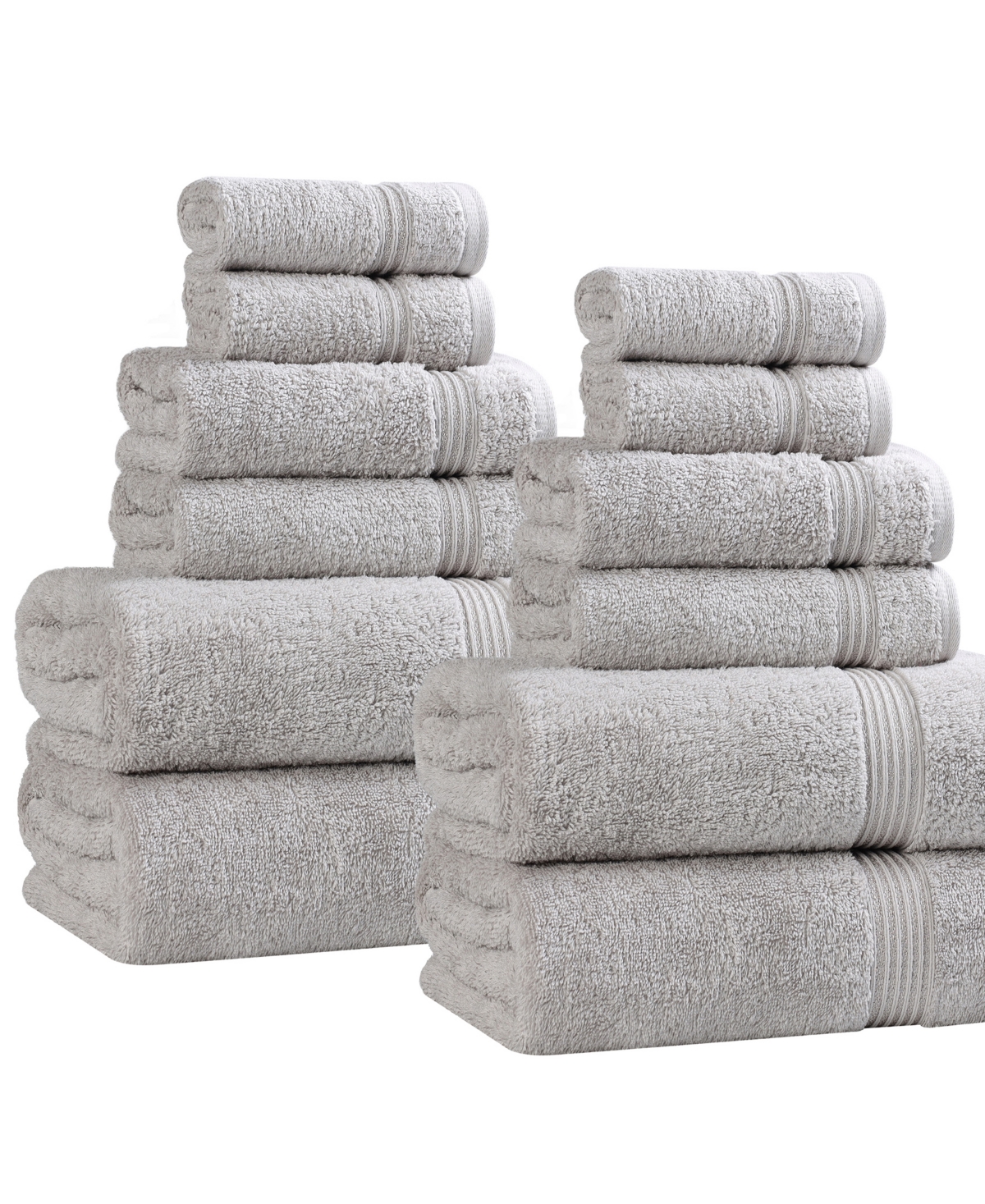 Click here for Superior Egyptian Cotton 12-Pc. Towel Set - Silver prices