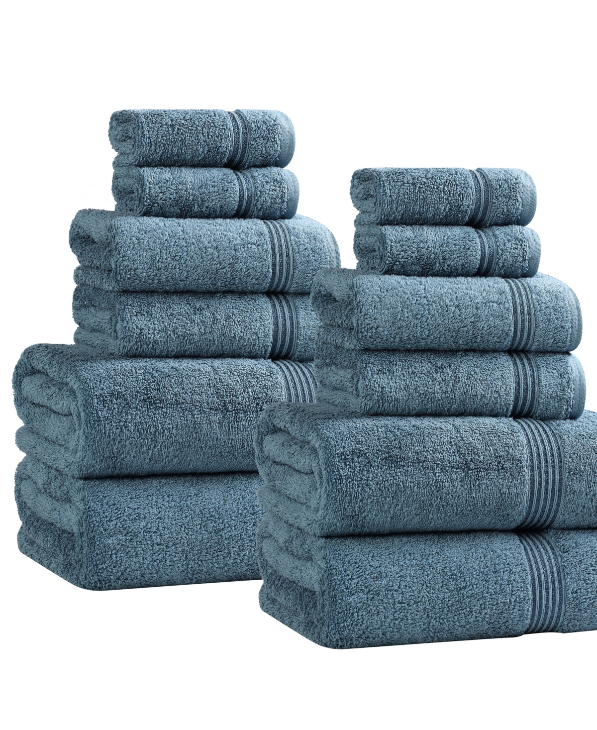Click here for Superior Egyptian Cotton 12-Pc. Towel Set - Sapphi... prices