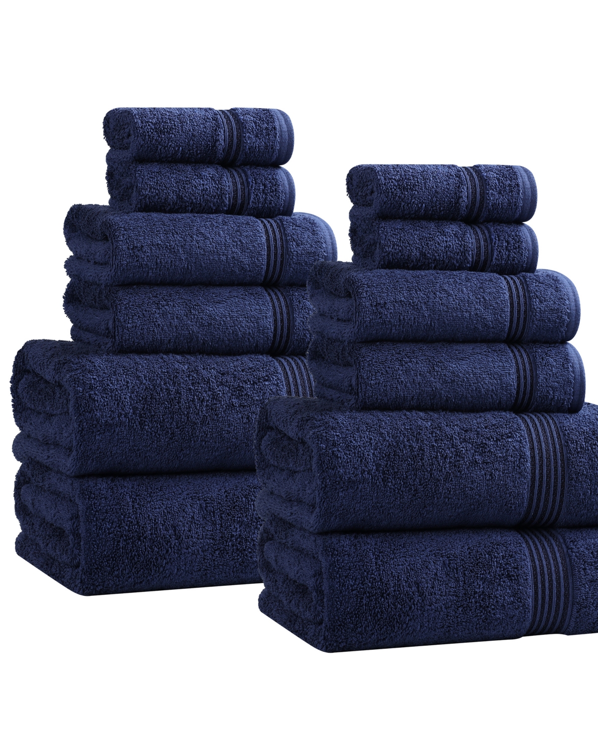 Click here for Superior Egyptian Cotton 12-Pc. Towel Set - Navy B... prices