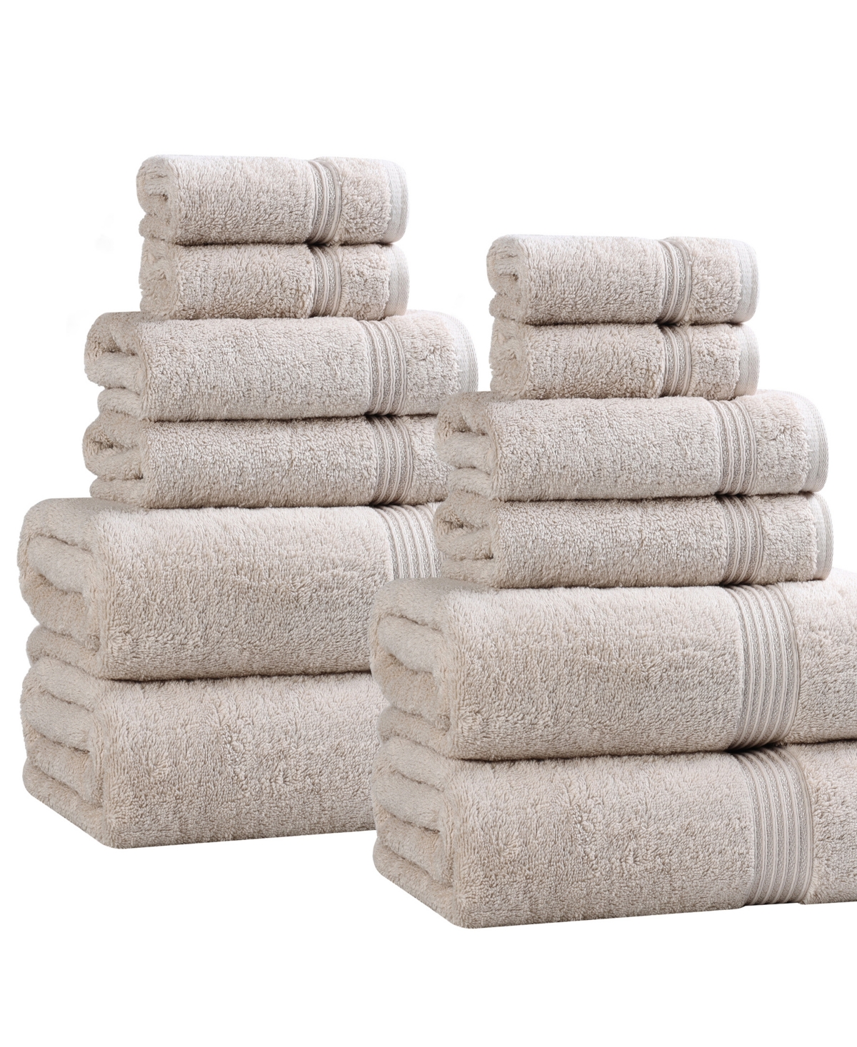 Click here for Superior Egyptian Cotton 12-Pc. Towel Set - Stone prices