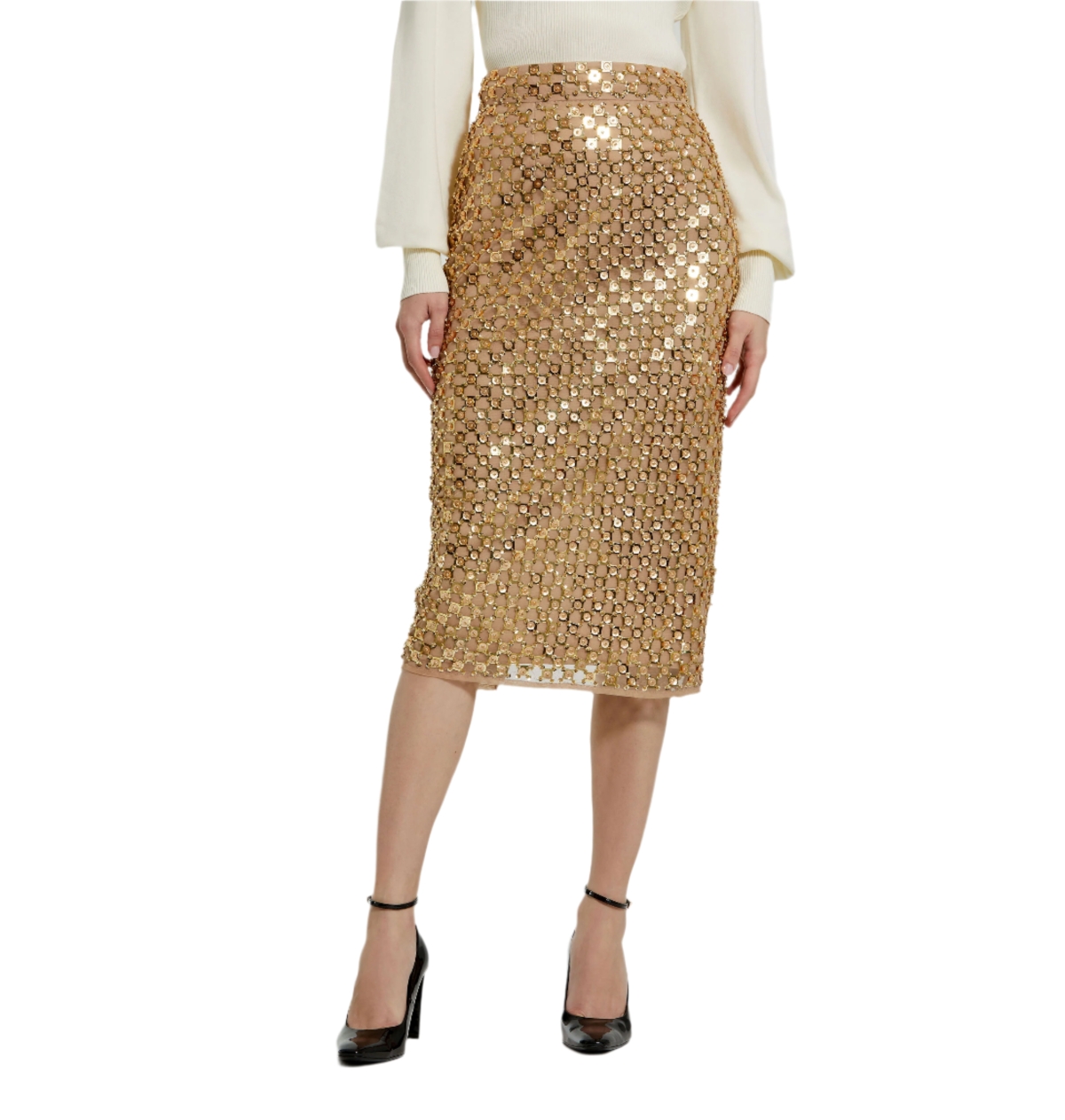 Click here for Mac Duggal Womens Sequin Embellished Mesh Fitted M... prices