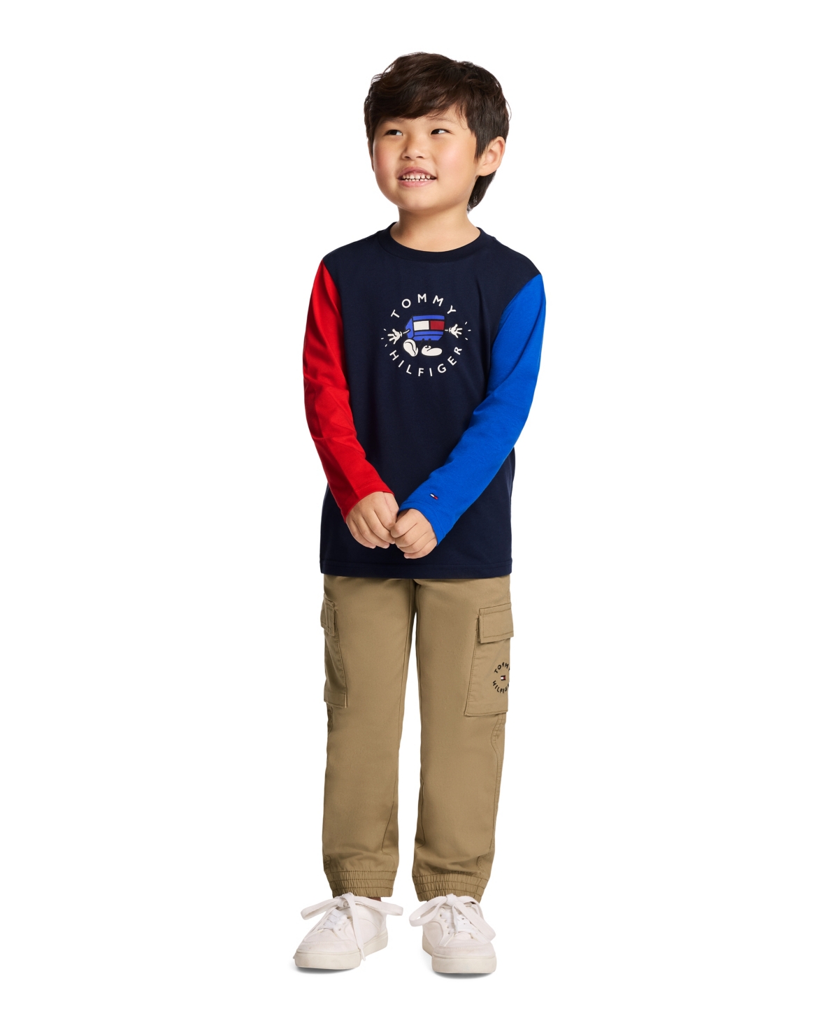 Click here for Tommy Hilfiger Boys 2T-7 Crewneck T-Shirt - Navy B... prices