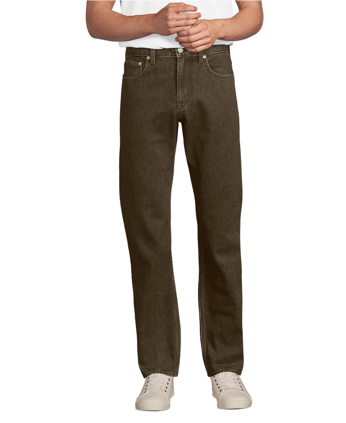 Click here for Lands End Mens Stretch Comfort Waist Classic Fit J... prices