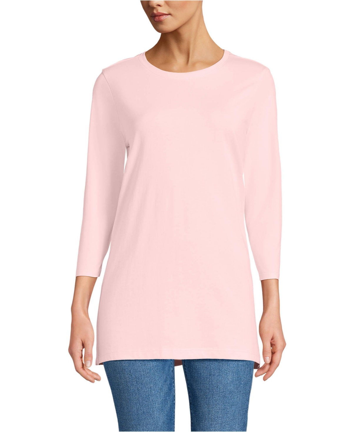 Click here for Lands End Womens Petite 3/4 Sleeve Cotton Supima T... prices