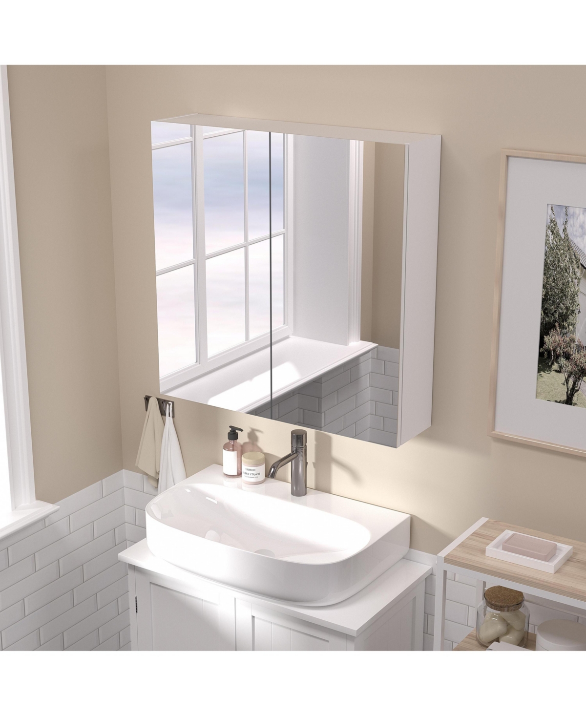Click here for Hauschen Home 24x24 inch Bathroom Wall Cabinet  Sa... prices