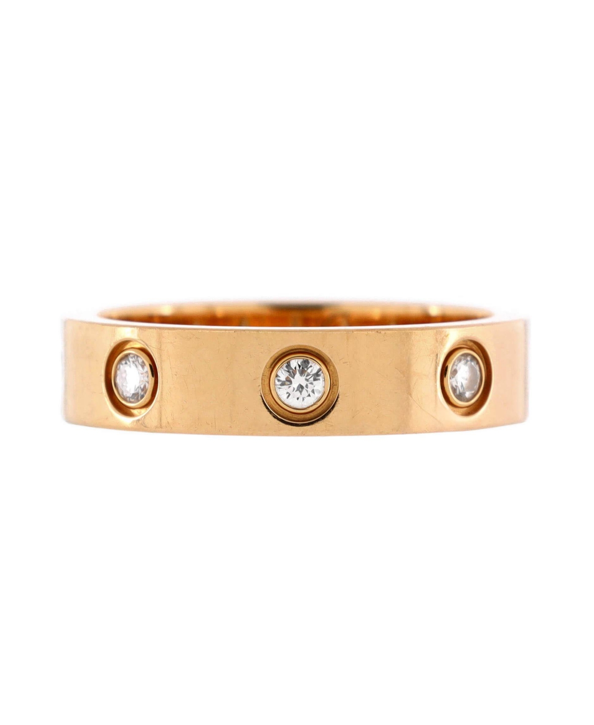 Click here for Pre-Owned Cartier Love Wedding Band 8 Diamonds Rin... prices