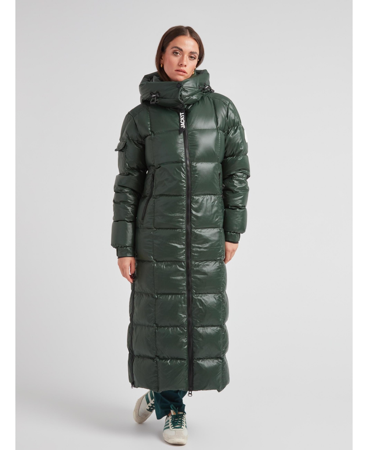 Click here for JACK1T Womens Ez Boxed Ultra Long Hooded Puffer Co... prices