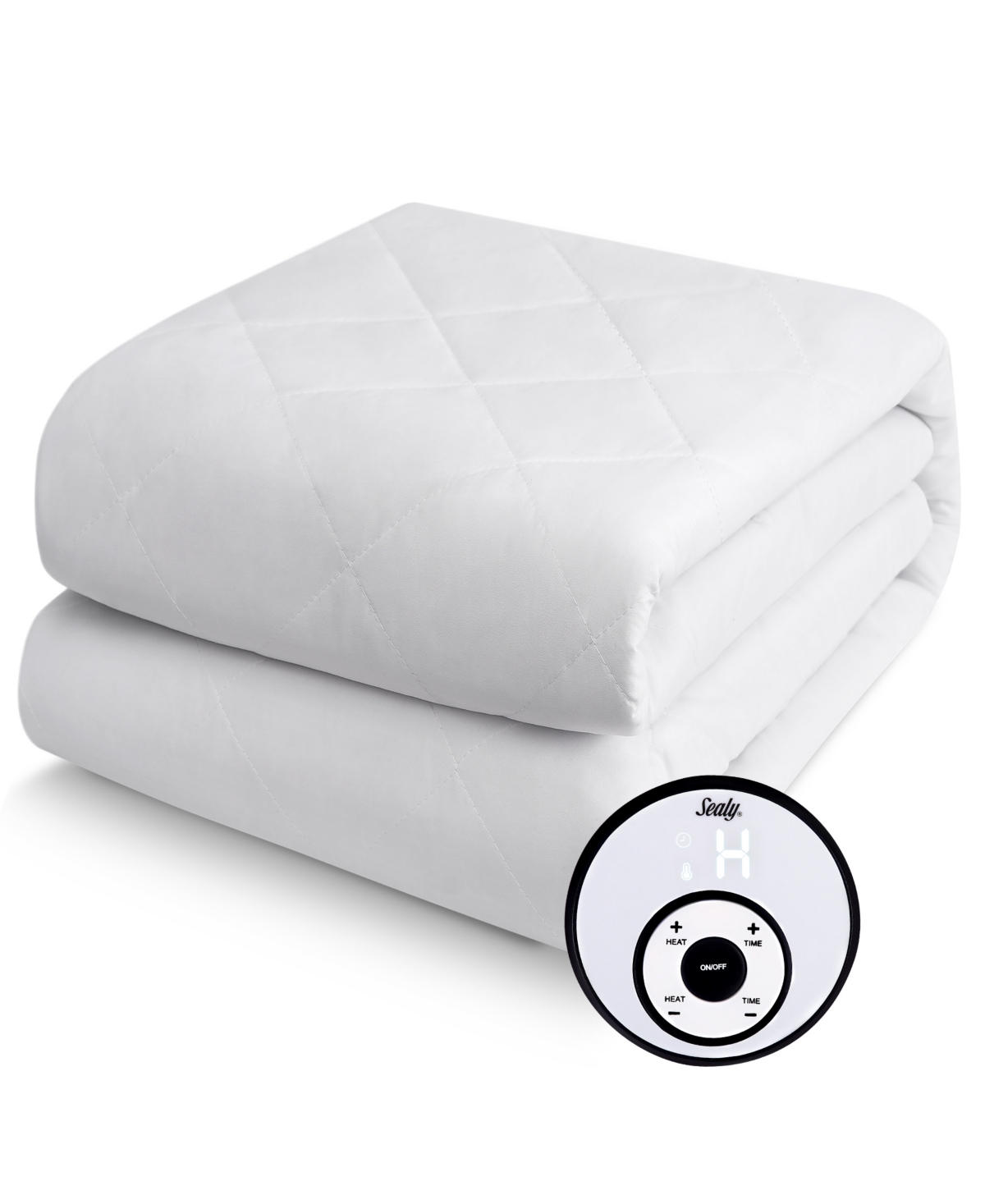 Click here for Sealy Quilted Heated Mattress Pad  King - White prices