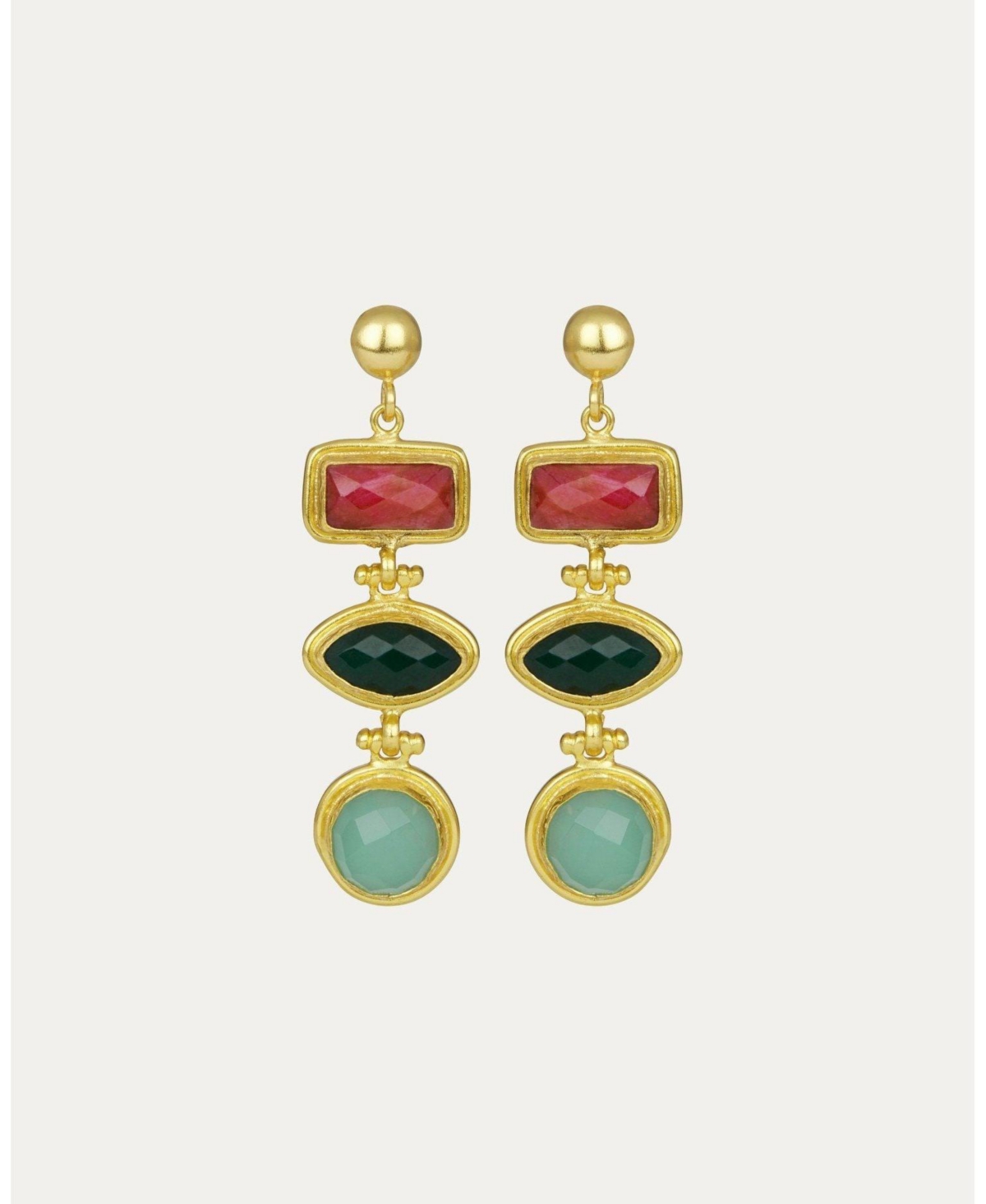 Click here for Ottoman Hands Innana Ruby  Emerald And Aqua Chalce... prices