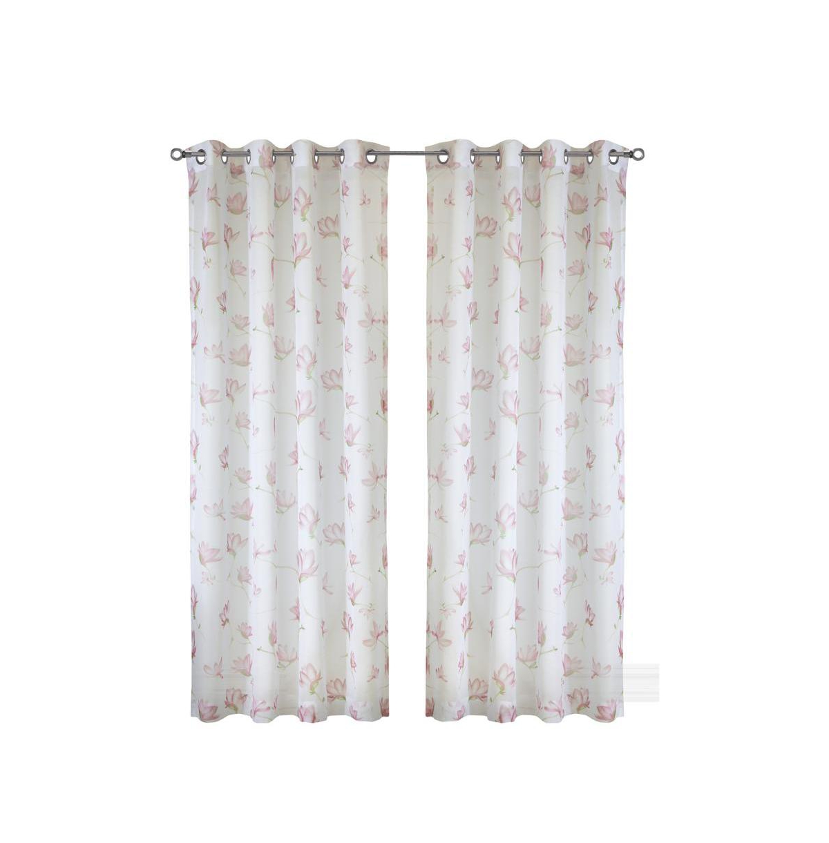 Click here for Habitat Magnolia Light Filtering Pink Watercolor F... prices