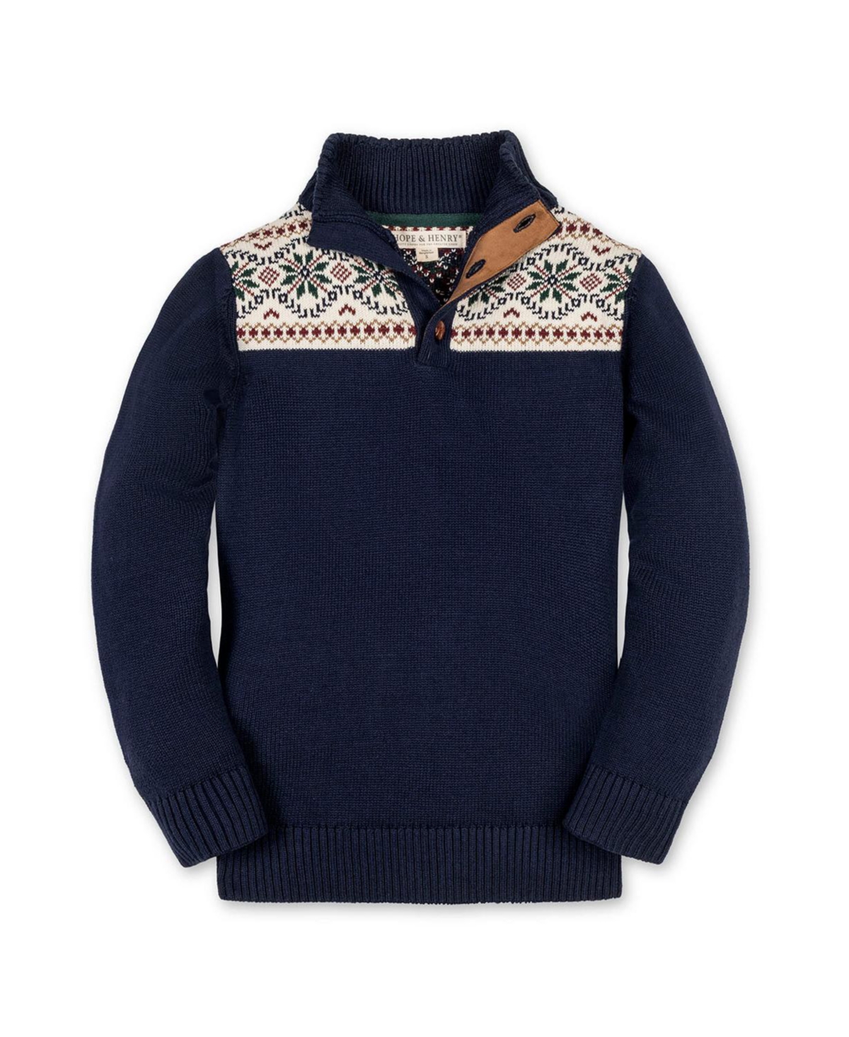 Click here for Hope & Henry Little and Big Boys Organic Mock Neck... prices