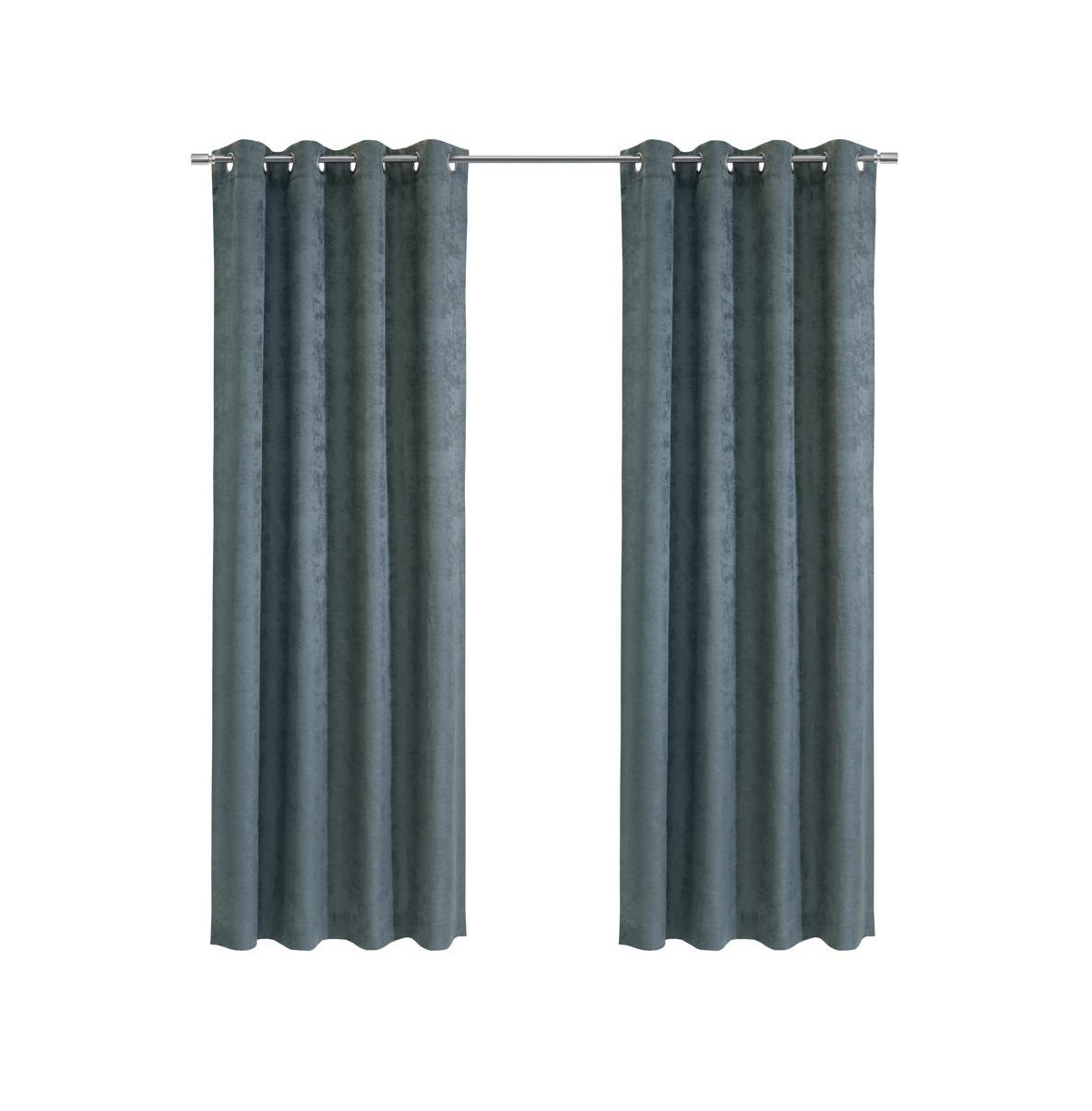 Habitat Portland Light Filtering Window Treatment Grommet Curtain Panel for Bedroom Livingroom 52" x 84" Steel Blue - Steel blue
