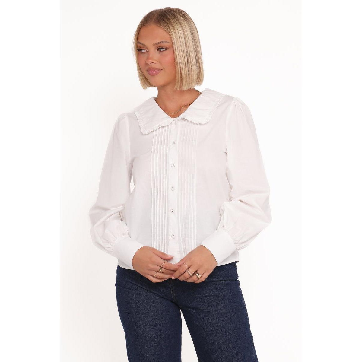 Click here for Petal and Pup Womens Turner Shirt - White prices